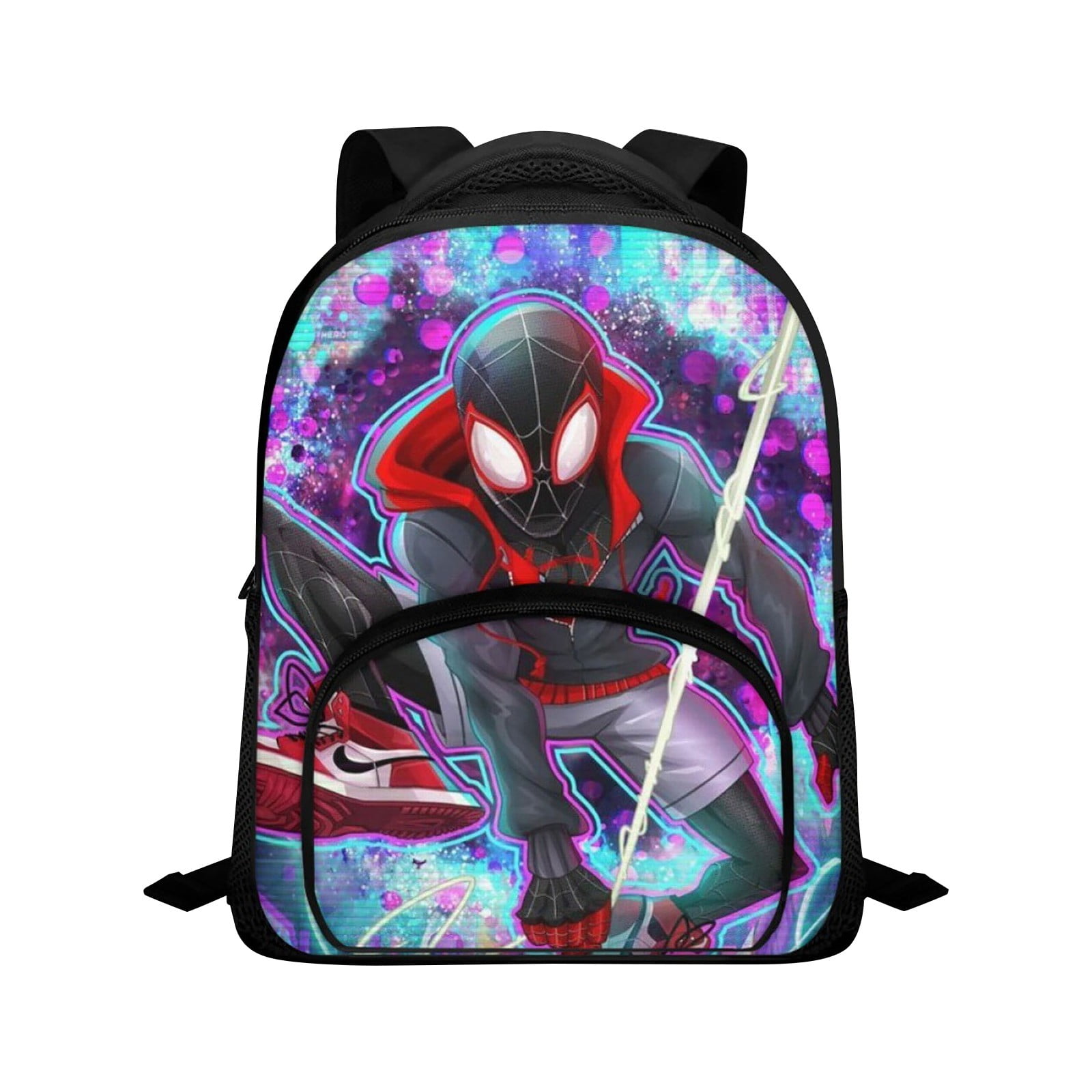 Spider-Man Backpack Back to School Shoulders Backpack, Cartoon Style ...
