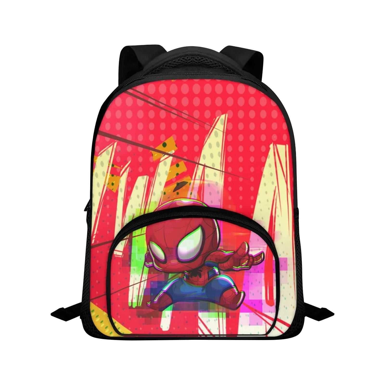 Spider-Man Backpack Back to School Shoulders Backpack, Cartoon Style ...