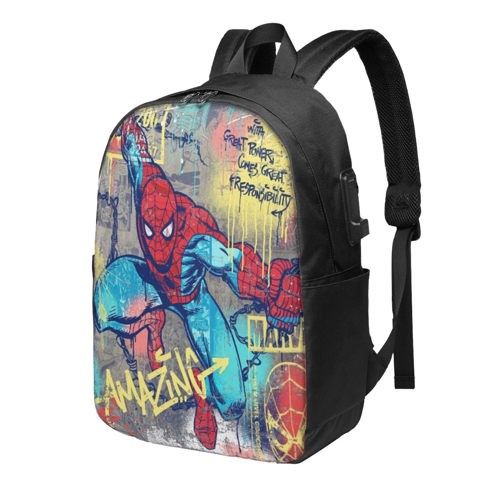 Spider Man Backpack Fashion Travel Backpack Laptop Backpack 17 Inch ...