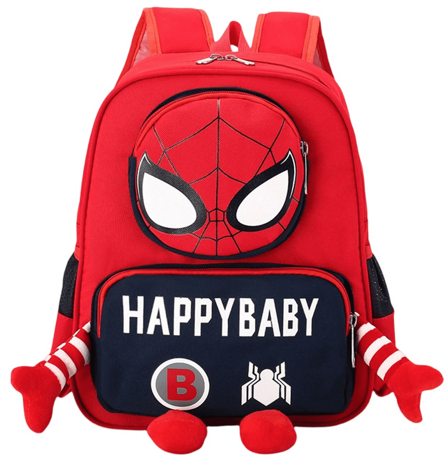 Spider - Man Backpack, Little Super Hero Backpack, Red Black Small ...