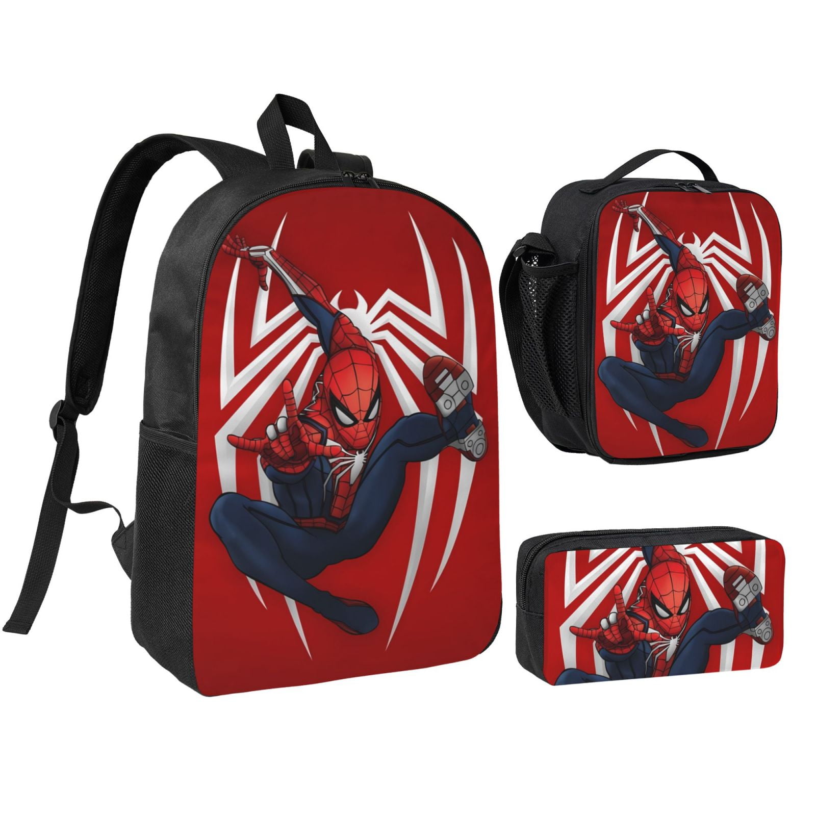 Spider-Man Backpacks Sets, Laptop Backpack with Lunch Box and Pencil ...