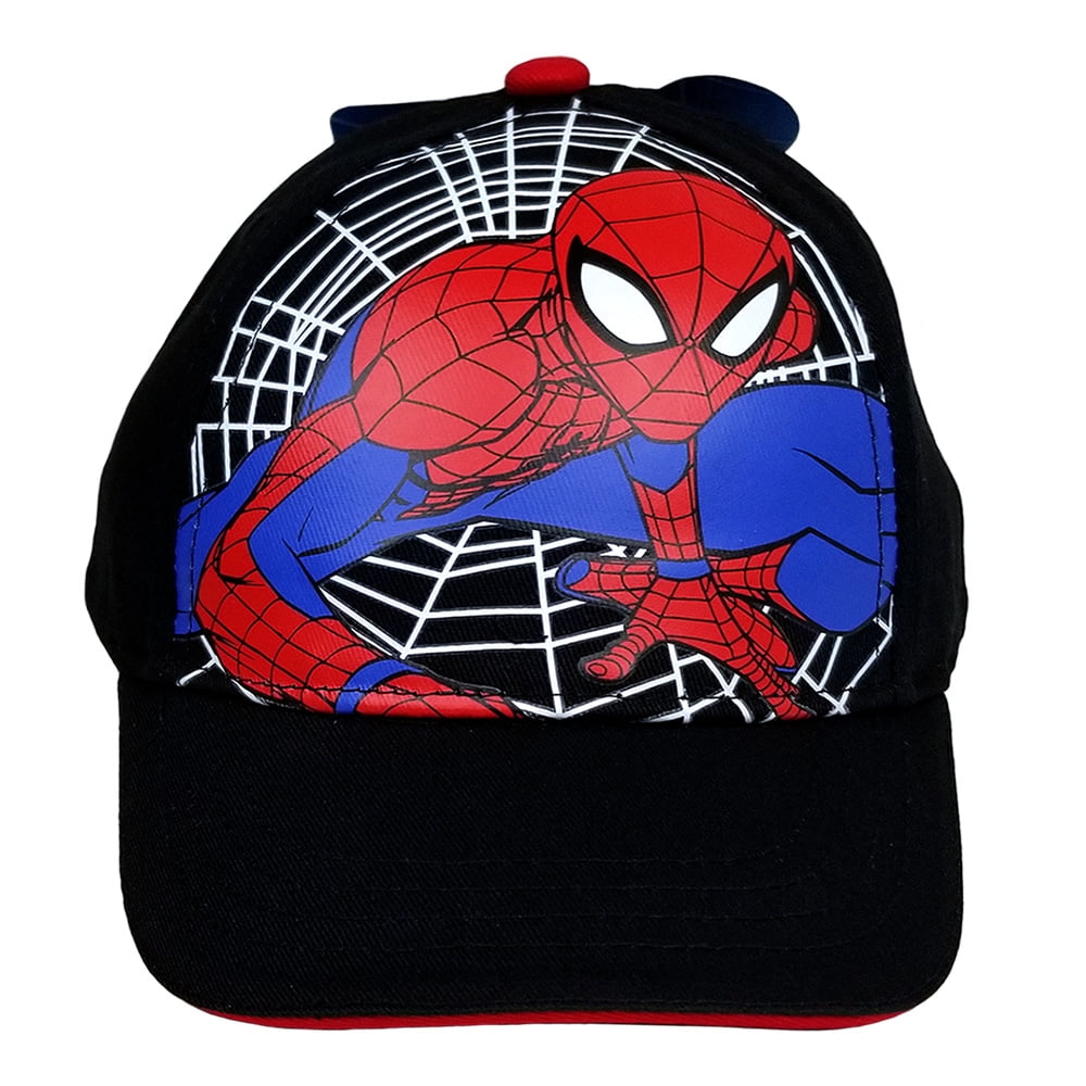 Spider-Man Kids Baseball Cap, Adjustable Snapback, 3D Puff Print ...