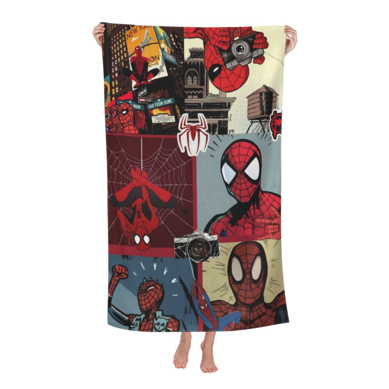Spider-Man Bath Towels,Spider-Man Beach Towel,Soft Bath Towel ...