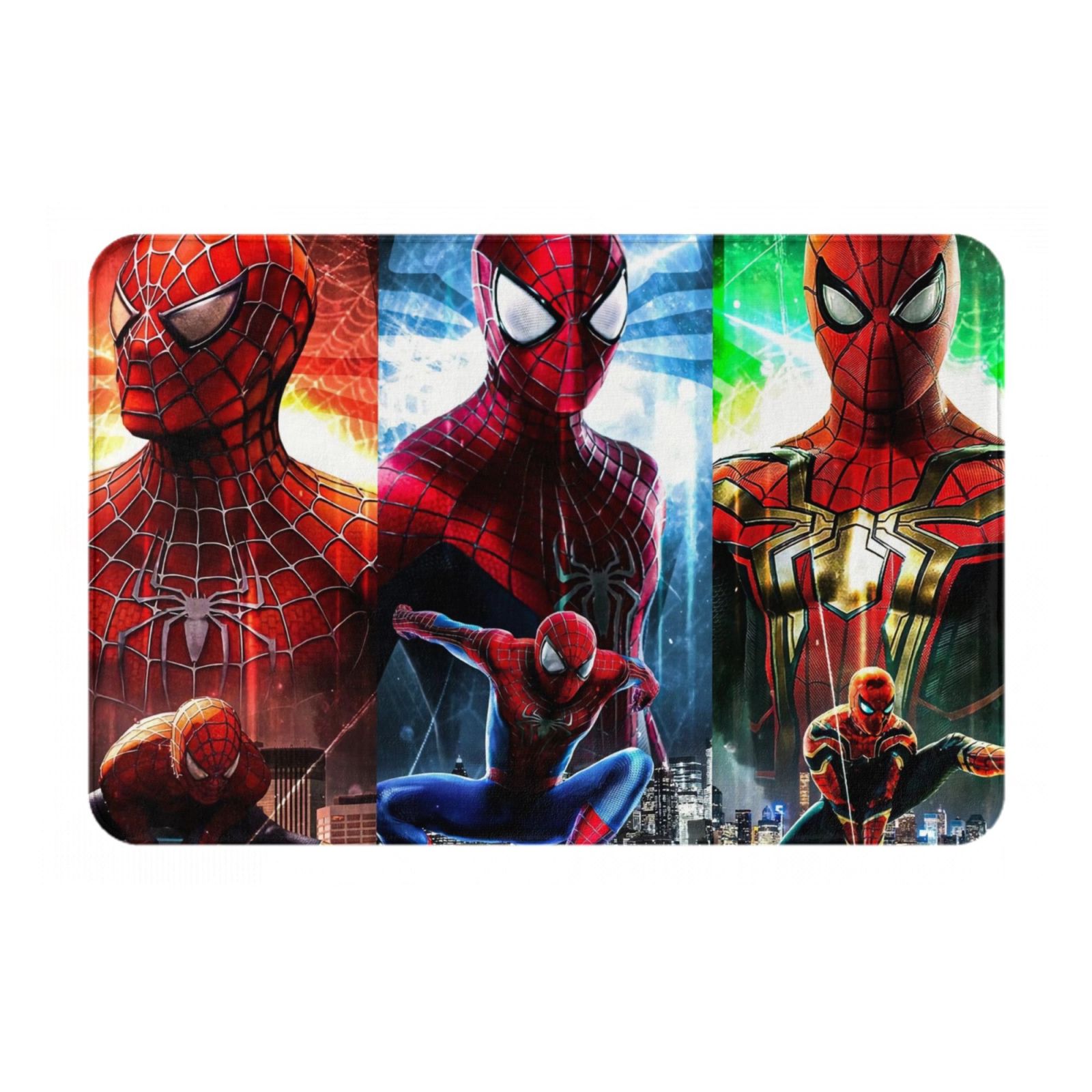 Spider-Man Bath mats for Bathroom Non Slip,Fluffy Absorbent Microfiber Bath mat Washable ...