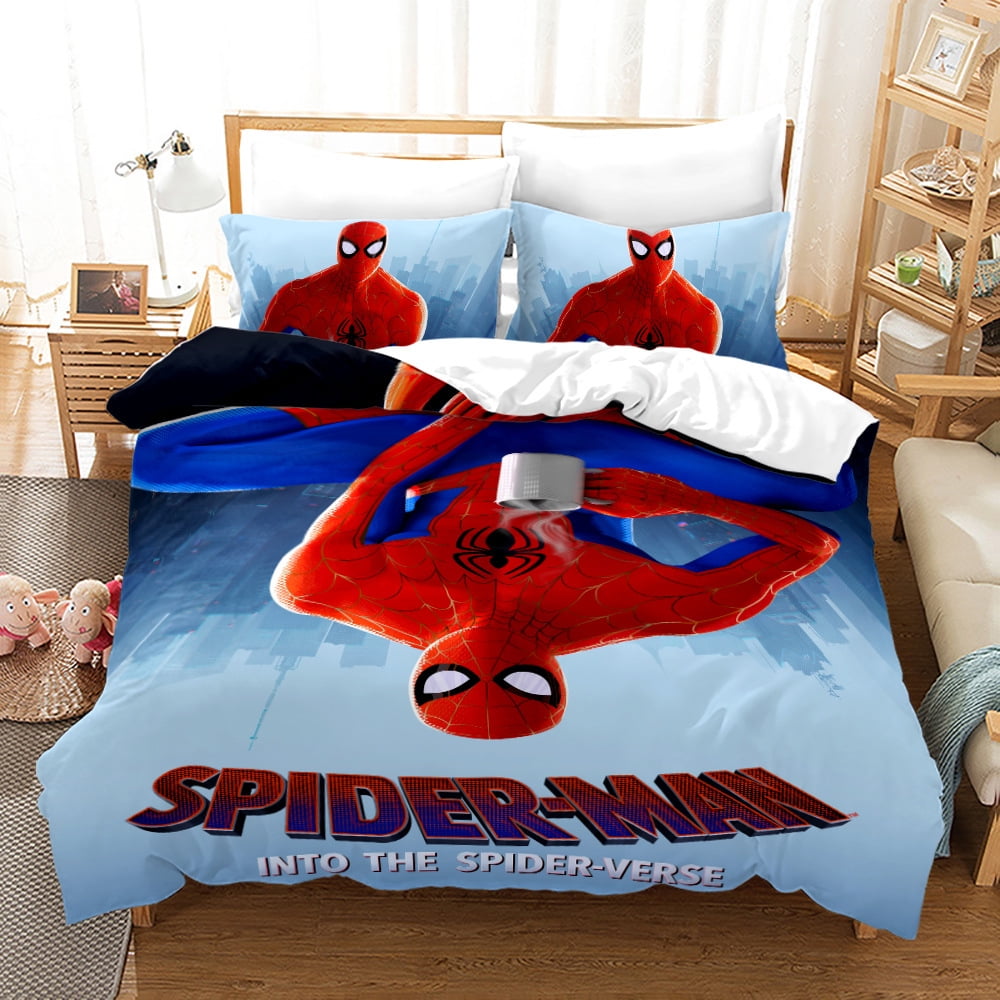 Spider-Man Bedding Set, 2-Piece/3-Piece Anime Ultra Soft Breathable 3D ...