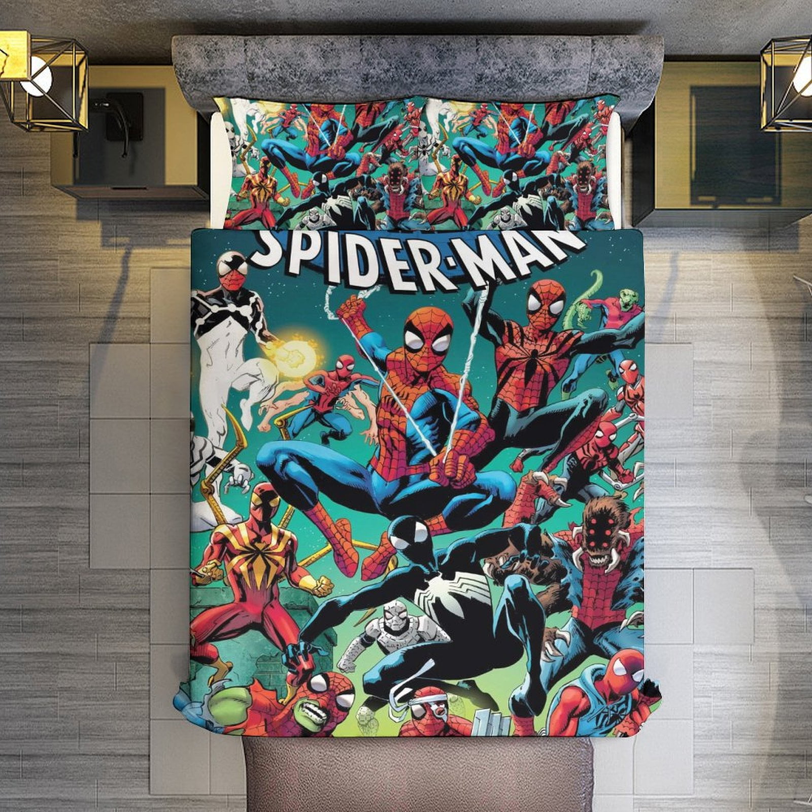 Spider-Man-Beyond Amazing,Spiderverse Duvet Cover Set with 2 ...