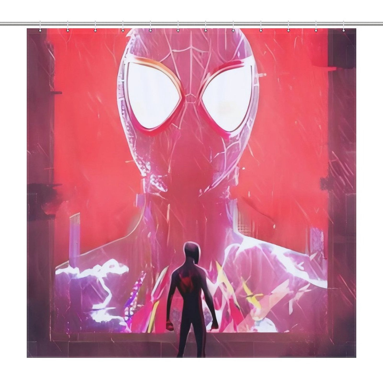 Spider-Man Beyond The Spider-Verse Cartoon Anime Shower Curtain ...