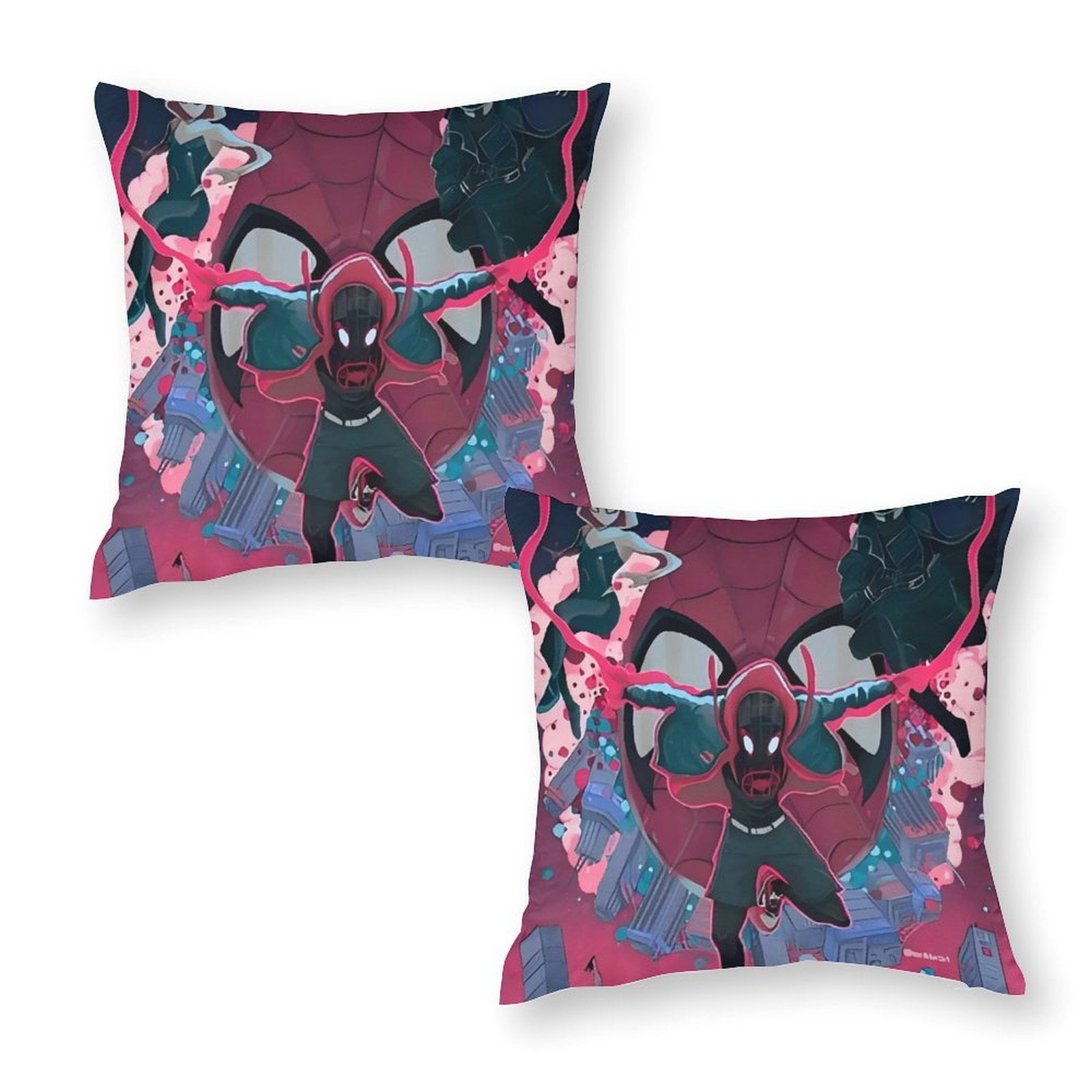 Spider-Man Beyond The Spider-Verse Cartoon Anime Soft Hug Pillowcase ...
