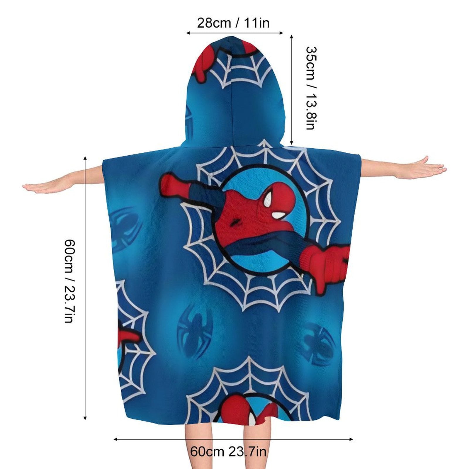 Spider-Man Beyond The Spider-Verse Children's Soft Hooded Towel Bath ...