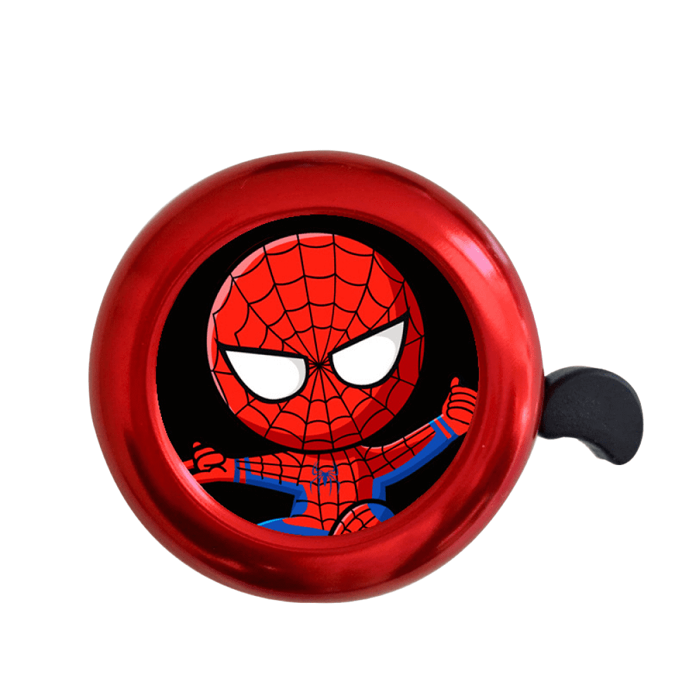 Spider-Man Bicycle Bell for Kids, 5x5cm Cute Cartoon Metal Bike Horn ...