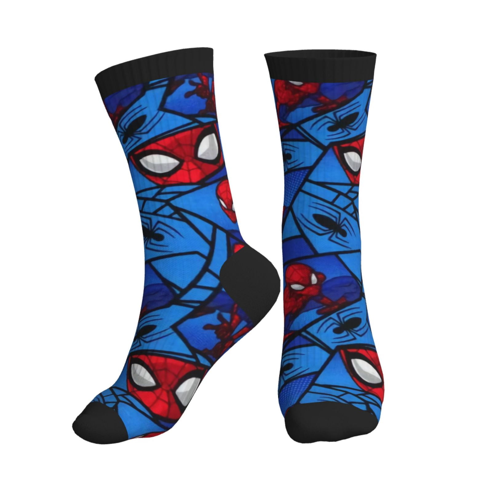 Spider-Man Blue Crew Socks, Funky Silky Comfort Socks For Men Women Teens, Perfect Unisex Gift ...