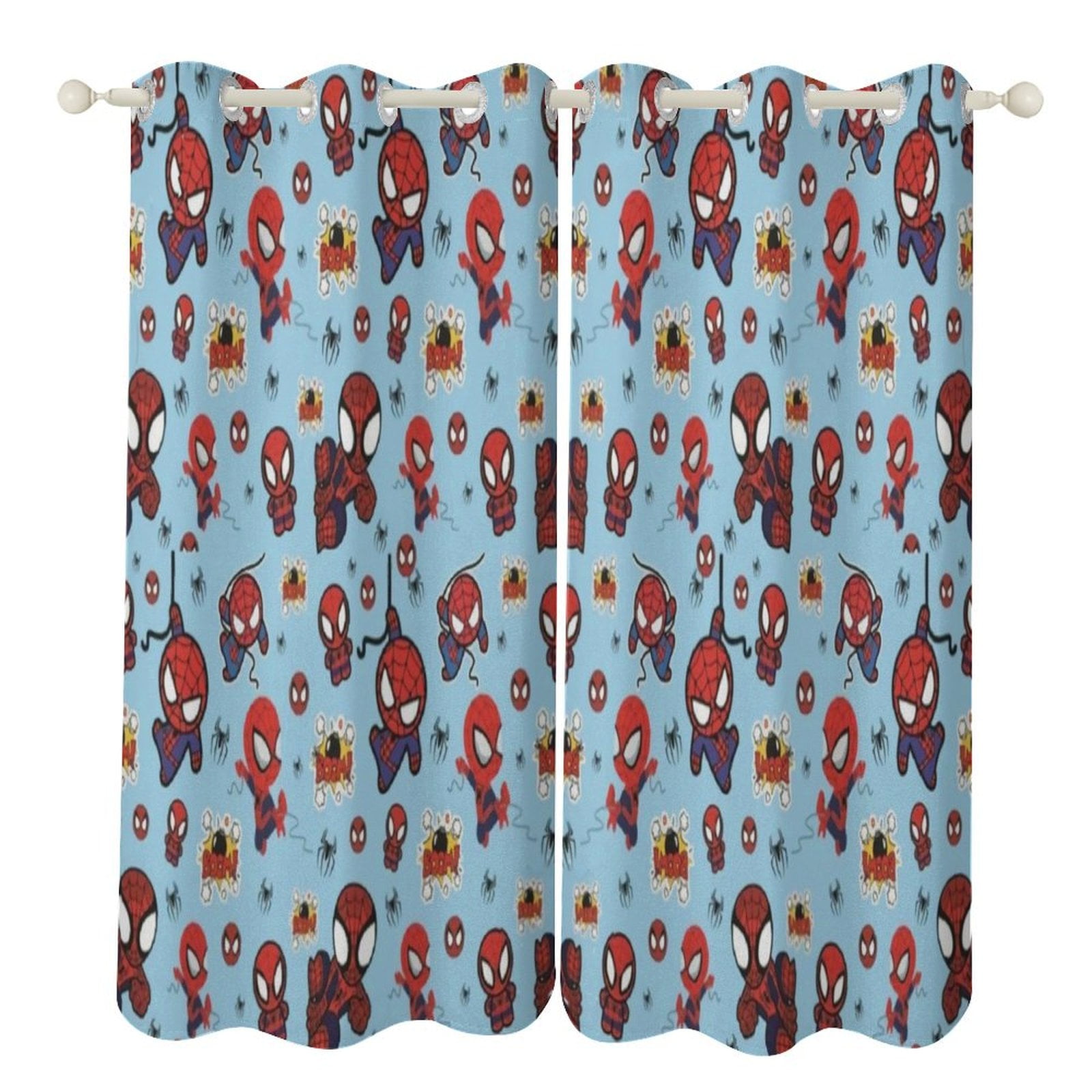 Spider-Man Boom Curtains,Blackout Curtains for Bedroom,2 Thick Layers ...