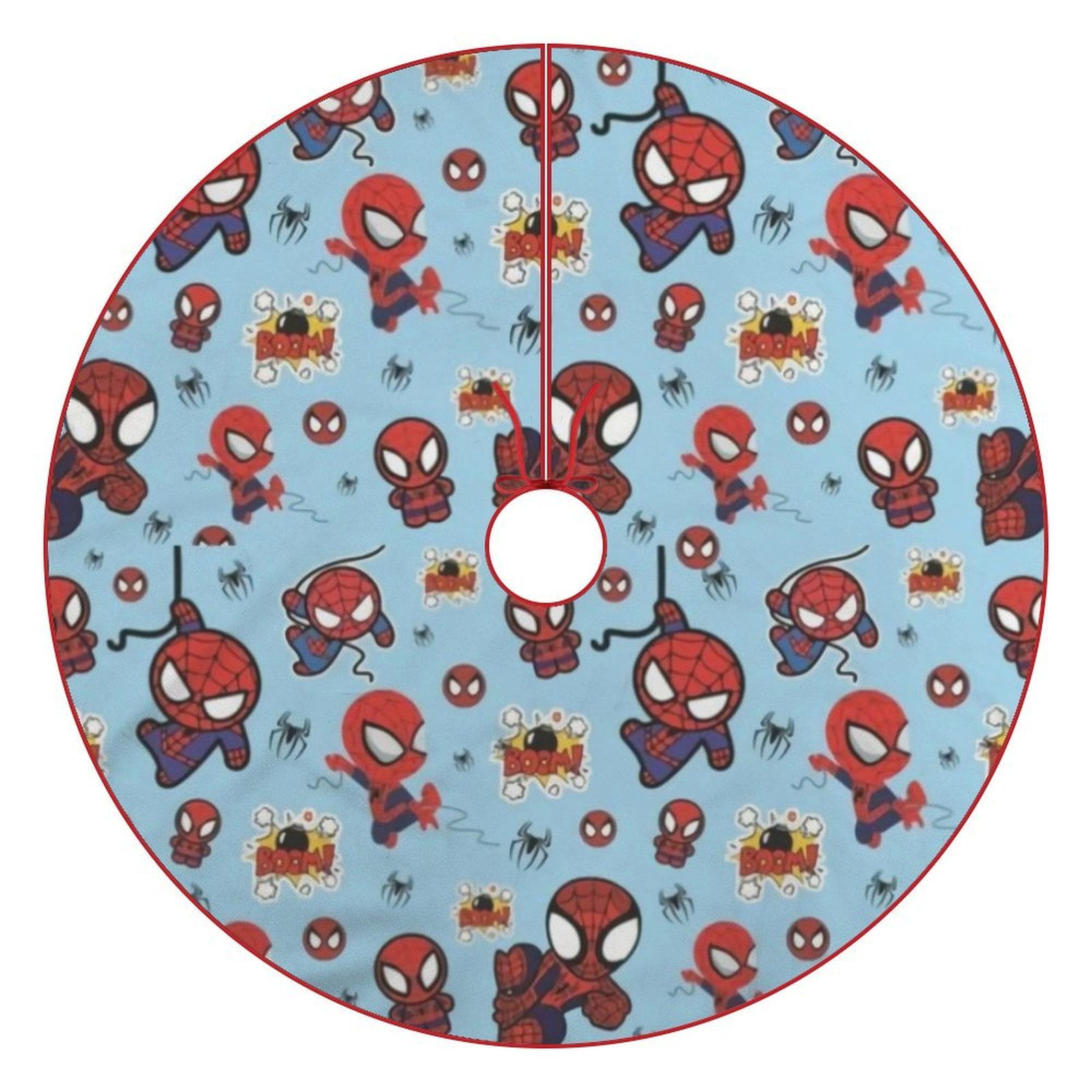 Spider-Man Boom Large Merry Christmas Tree Skirt, Funny Soft Trimmed ...