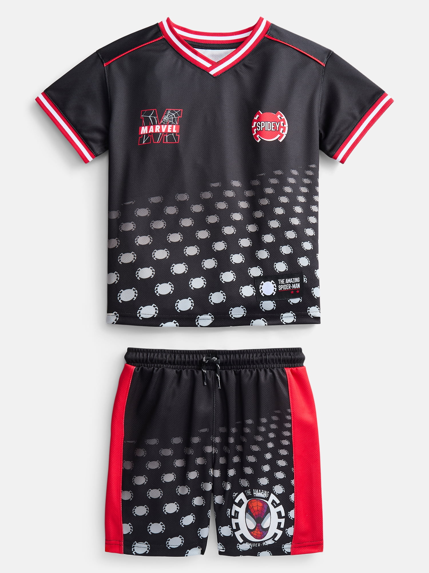 Spider-Man Boys' Graphic Soccer Jersey and Shorts Set, 2-Piece, Sizes 4 ...