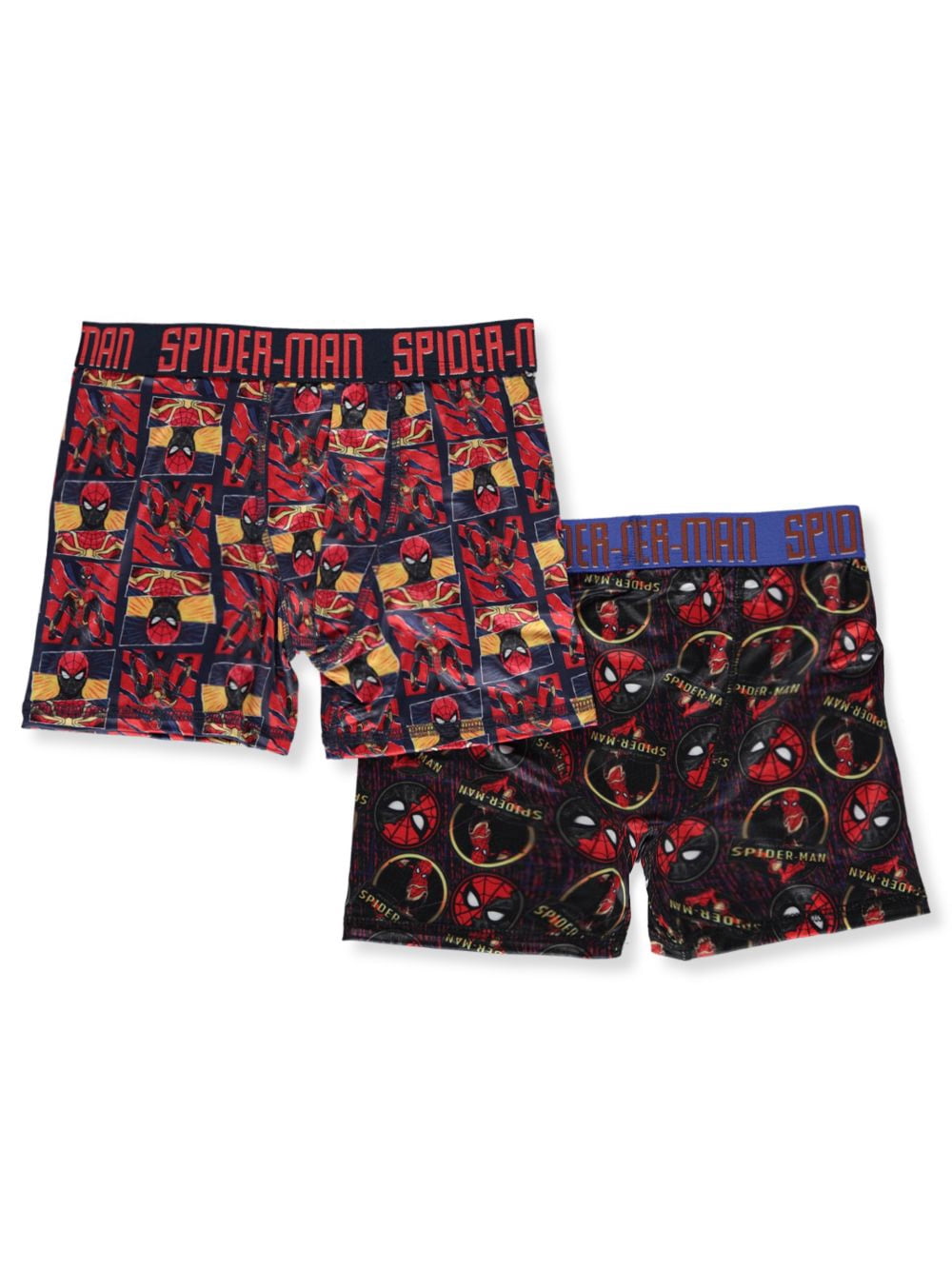 Spider-Man Boys' 2-Pack Boxer Briefs - navy/multi, 8 (Big Boys ...