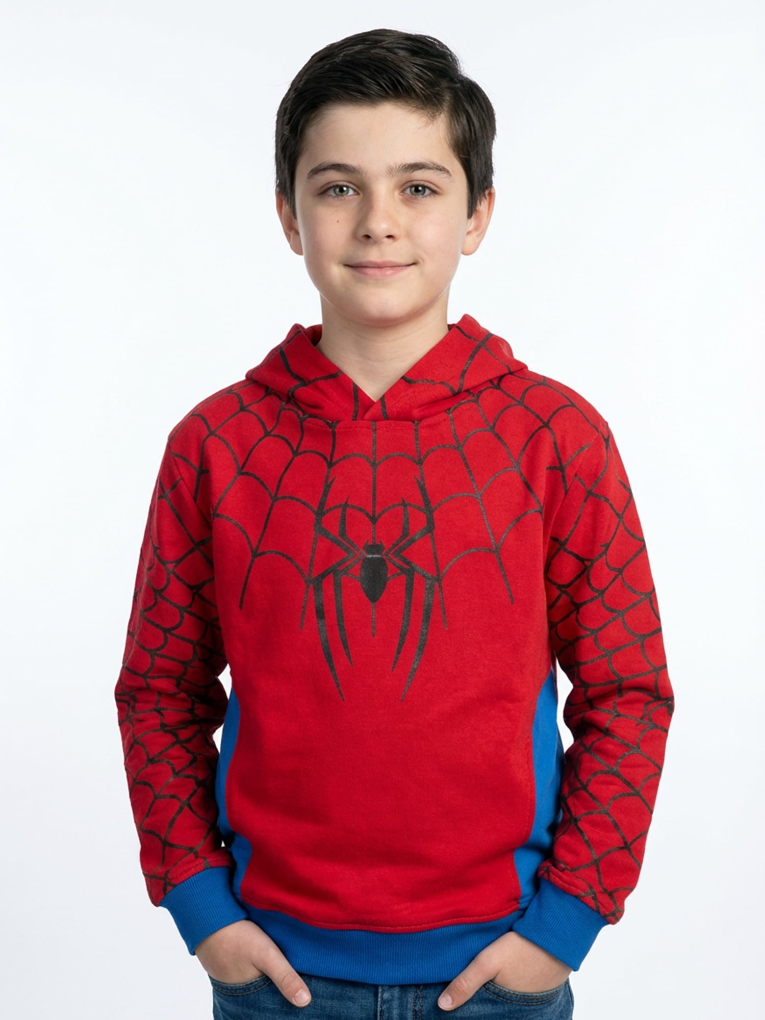 Spider-Man, Boys' & Big Boys' Graphic Cosplay Hoodie, Sizes 4-18 ...