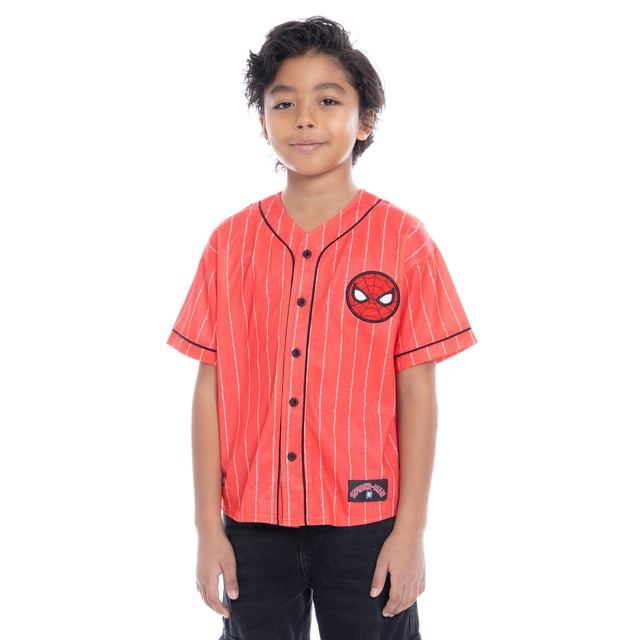 Spider-Man Boys Character Graphic Baseball Jersey, Sizes 4-18 - Walmart.com