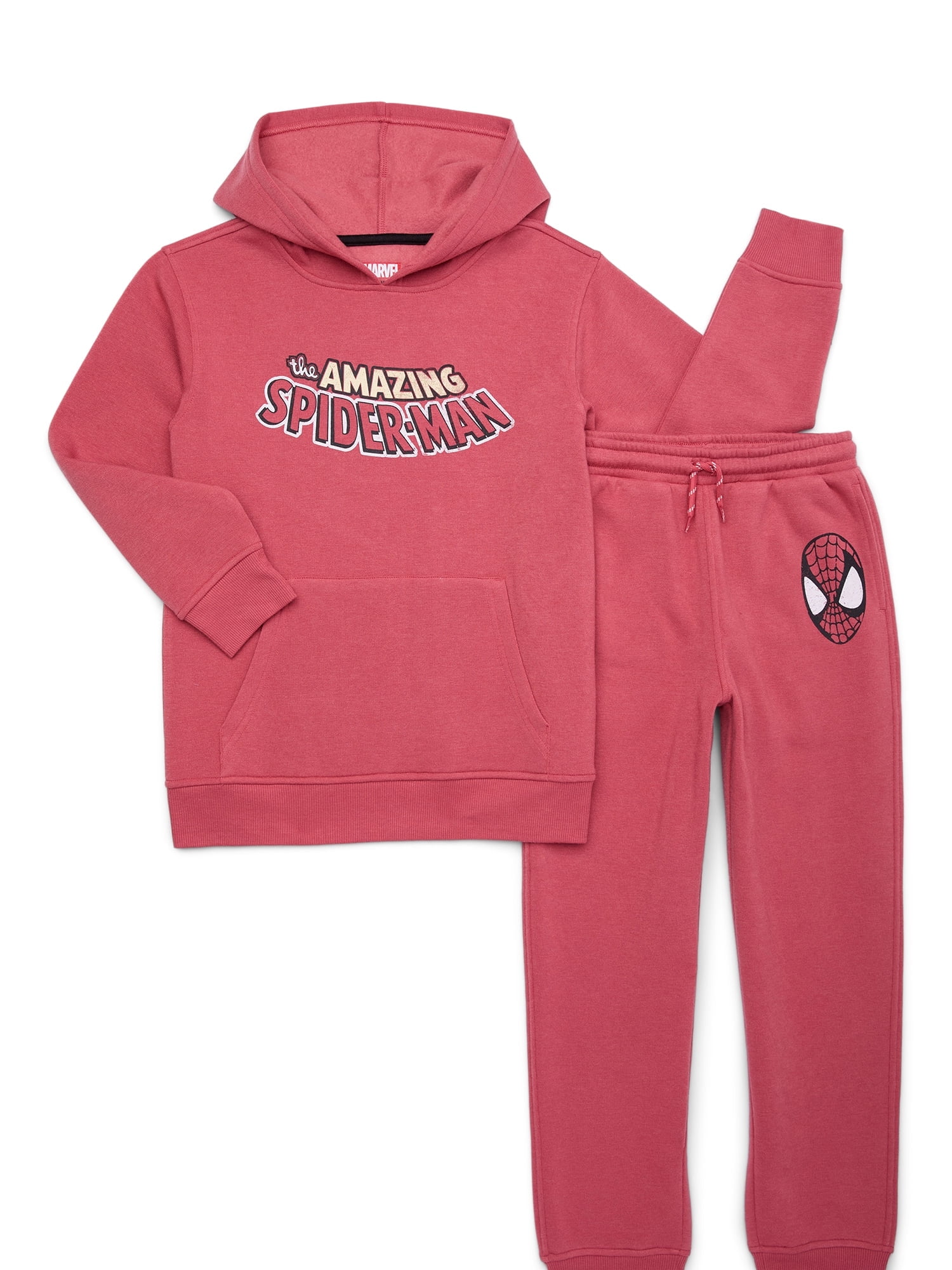 Spider-Man Boys Hooded Graphic Hoodie with Joggers Set, 2 Piece, Sizes ...