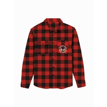 Spider-Man Boys Spiderverse Two-fer Hooded Flannel Shirt, Sizes XS-XXL ...