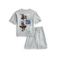 Spider-Man Boys Graphic Tee and Fleece Shorts Set, 2-Piece, Sizes 4-16 ...