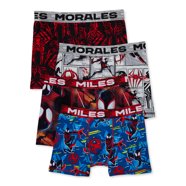 Spider-Man Boys Across the Spider-Verse Boxer Briefs, 4-Pack, Sizes XS ...