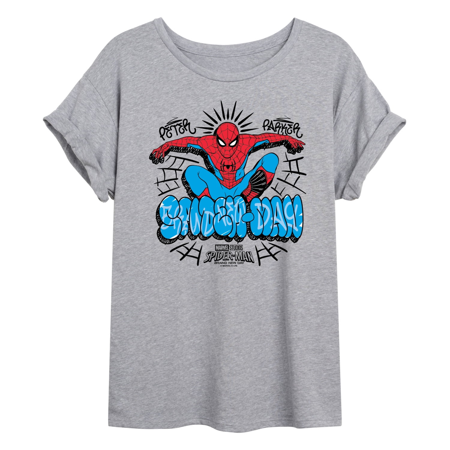 Spider-Man: Brand New Day - Street - Juniors Oversized Graphic T-Shirt ...
