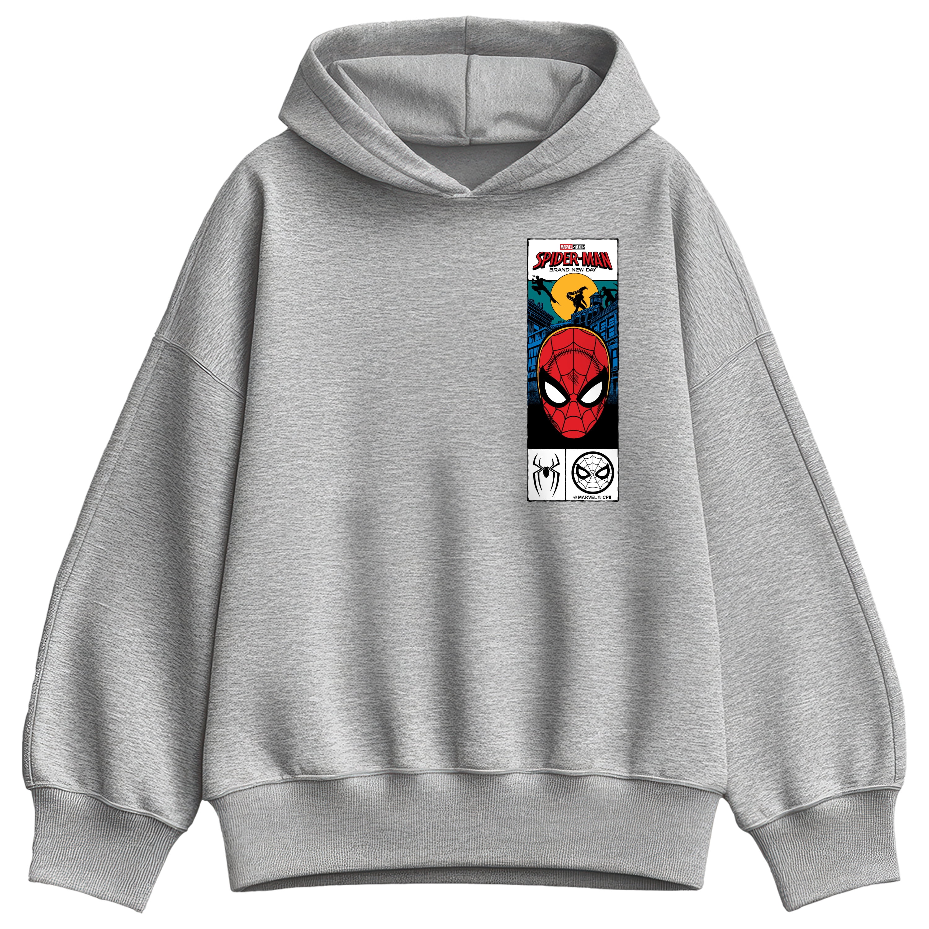 Spider-Man: Brand New Day - Tag Box - Women's Oversized Fleece Hoodie ...