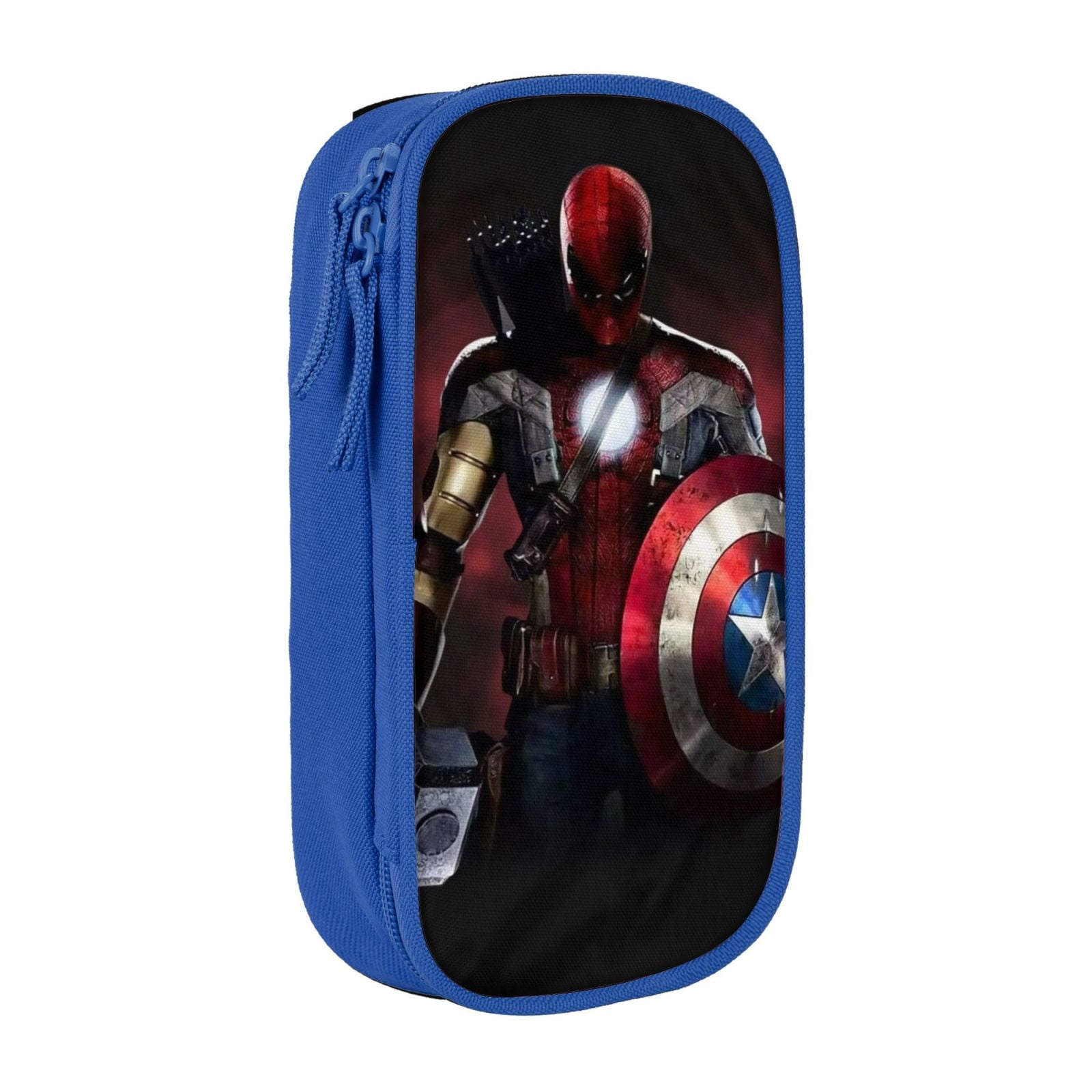 Spider Man Captain-America Pencil Case,Pencil Pouch,Big Pencil Bag Pouch Box Organizer Pen Case ...