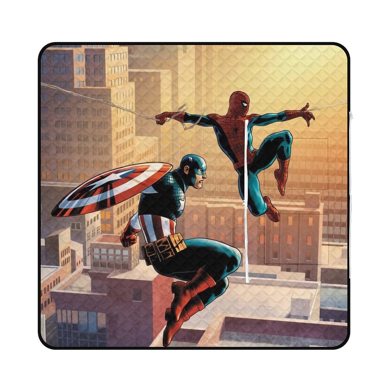 Spider-Man And Captain America Picnic Blanket Outdoor Extra Large ...