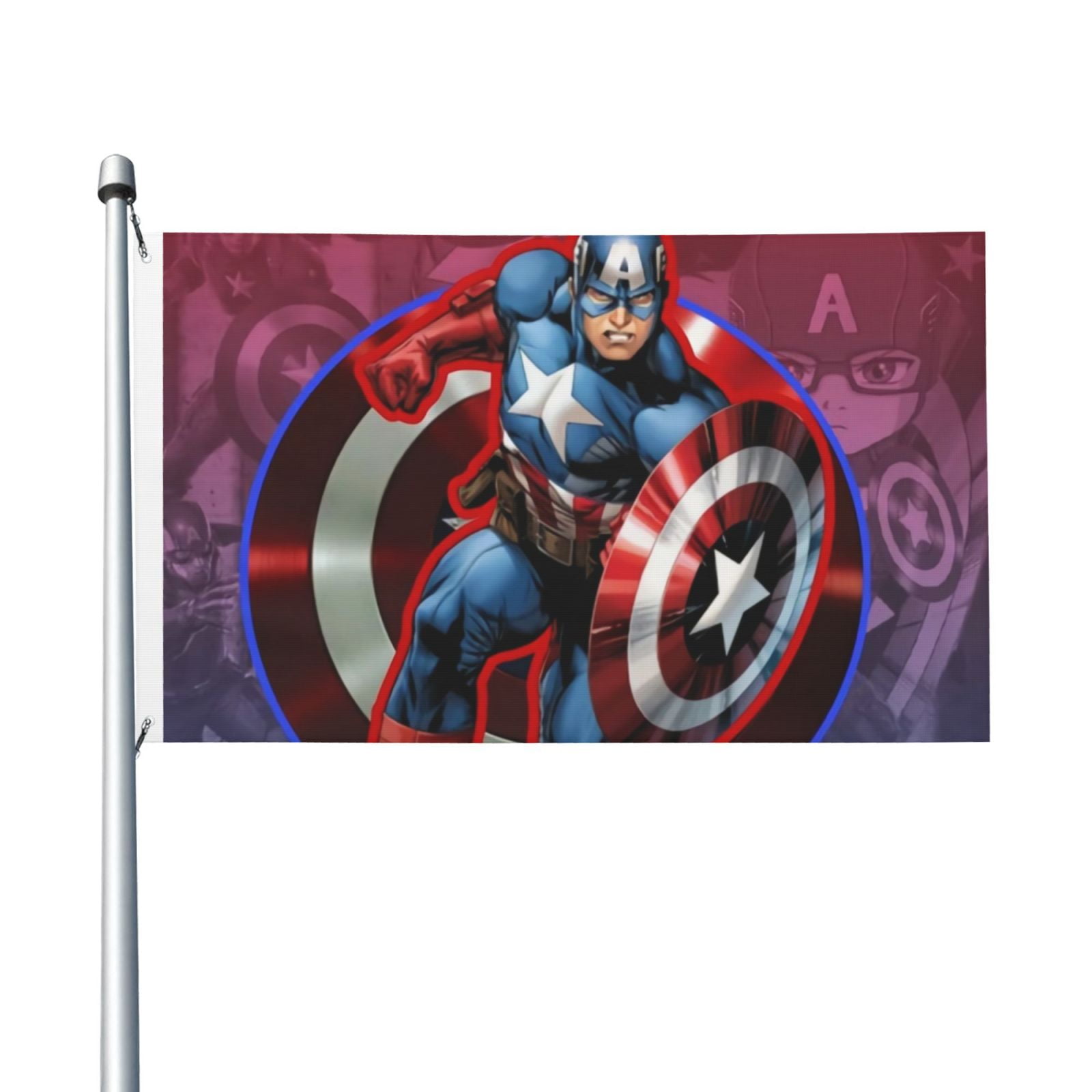 Spider-Man Captain America25 3x5ft Face Flag Fade Proof Holiday Fall ...