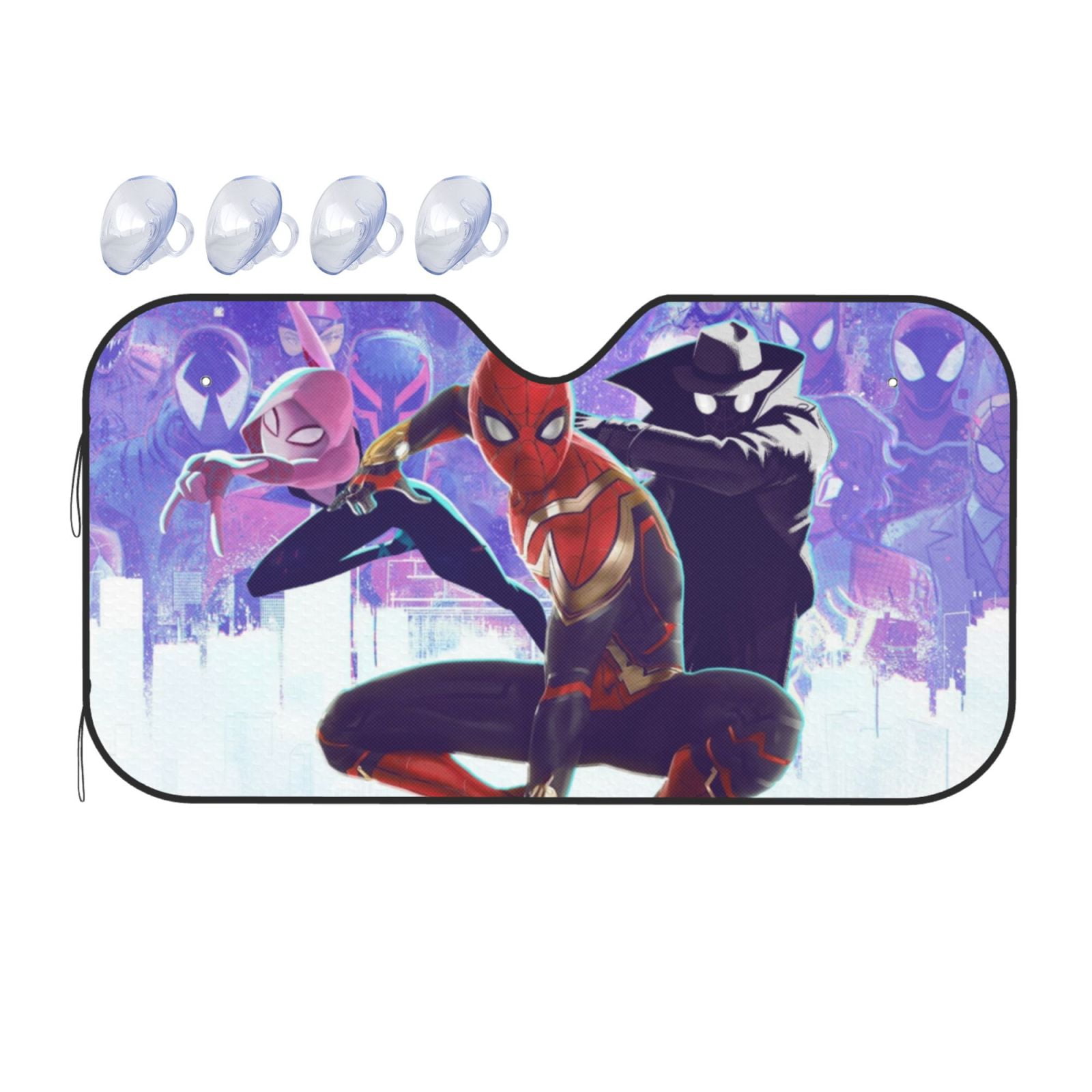 Spider-Man Car Windshield Sun Shade, Universal Fit Most Cars, SUVs, Car ...