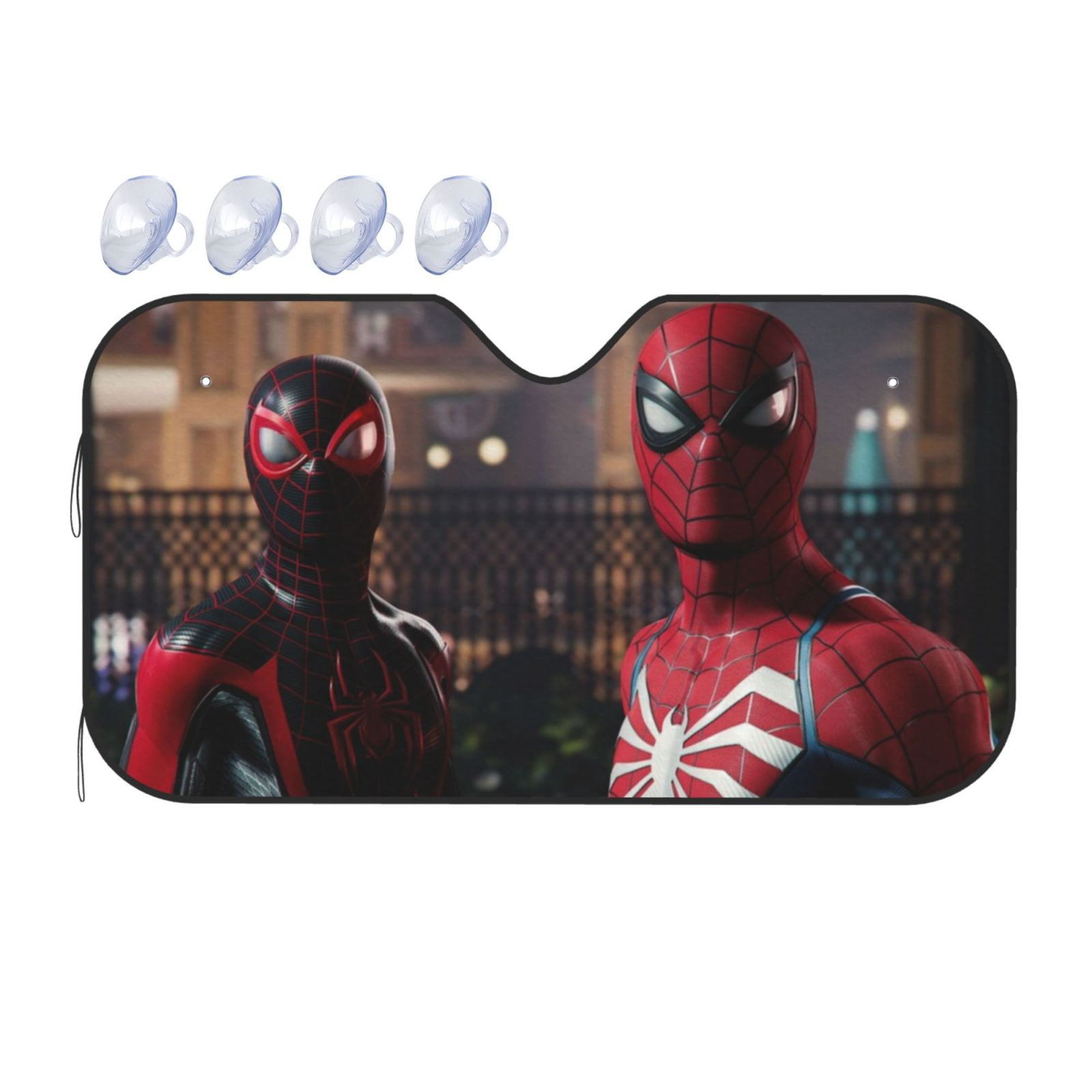 Spider-Man Car Windshield Sun Shade, Universal Fit Most Cars, SUVs, Car ...