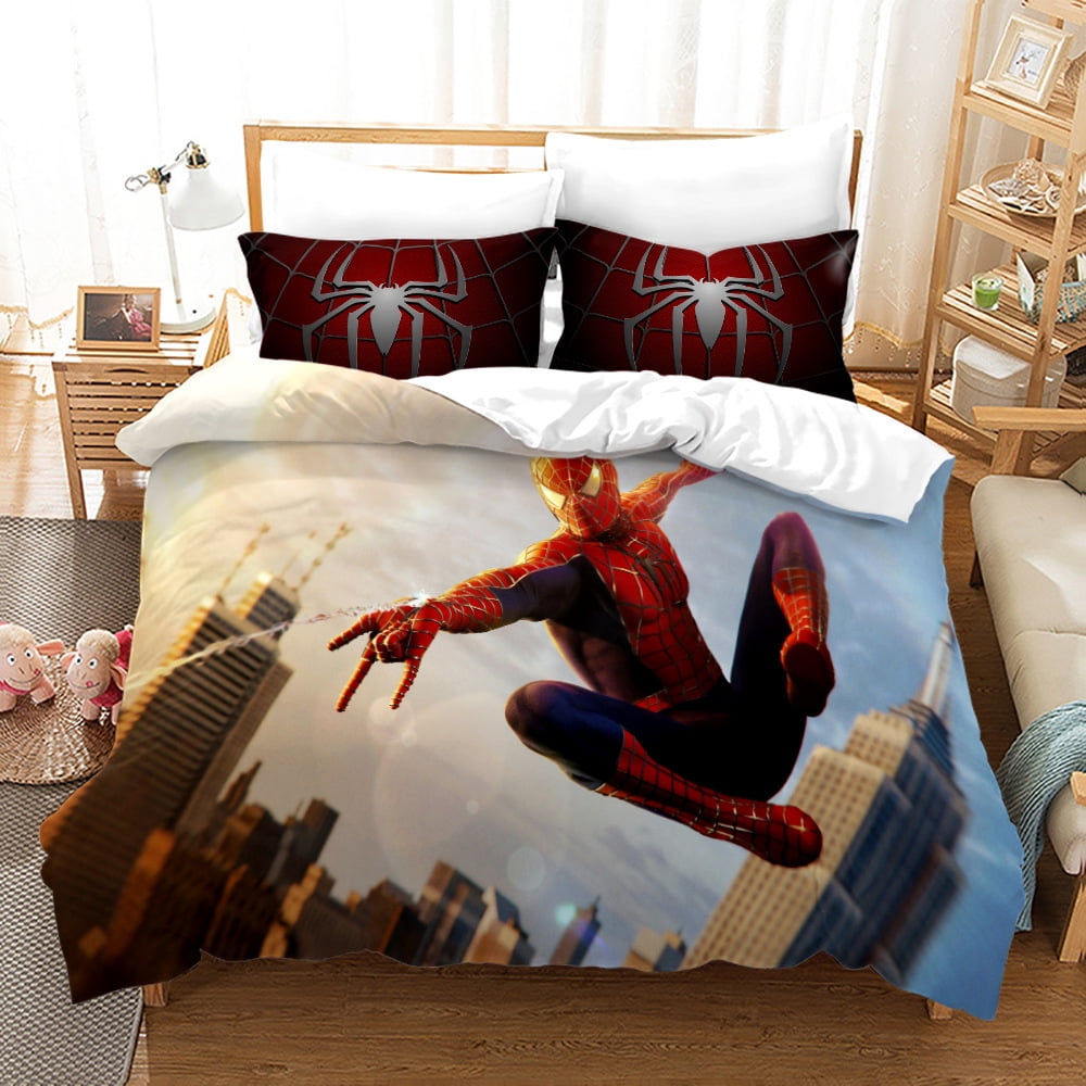 Spider-Man Cartoon Anime 2 Piece/3 Piece Bedding Sets Comforters Sets ...