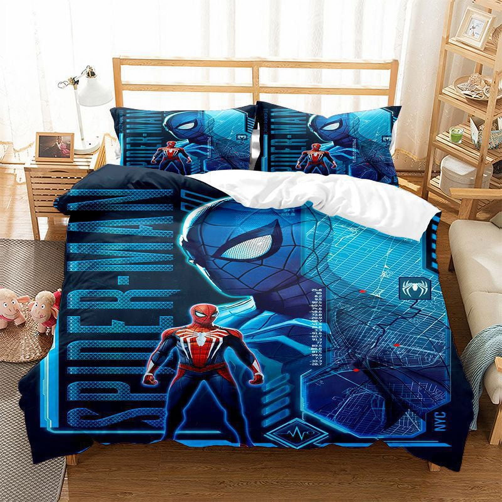 Spider-Man Cartoon Anime 2 Piece/3 Piece Bedding Sets Comforters Sets ...