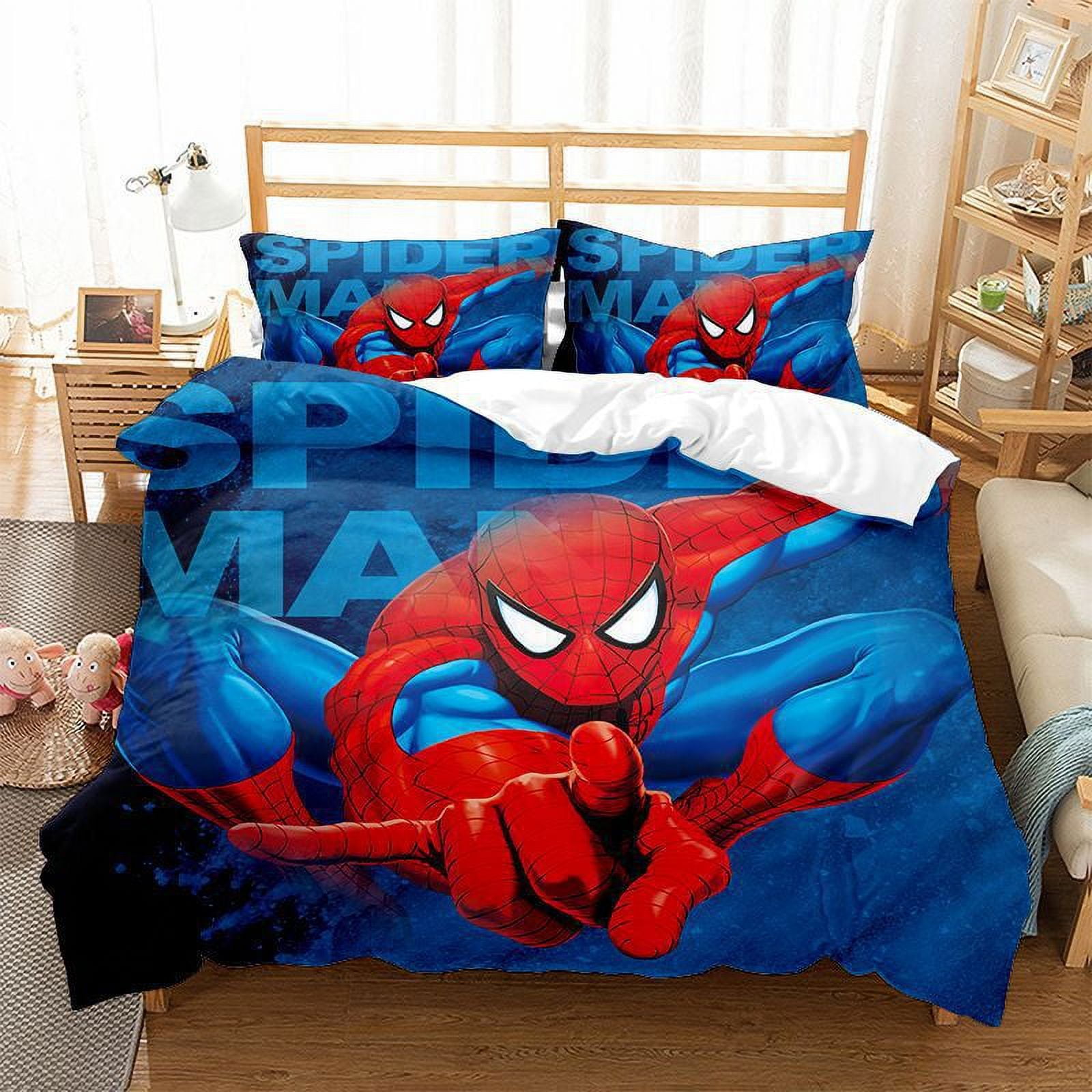 Spider-Man Cartoon Anime 2 Piece/3 Piece Bedding Sets Comforters Sets ...