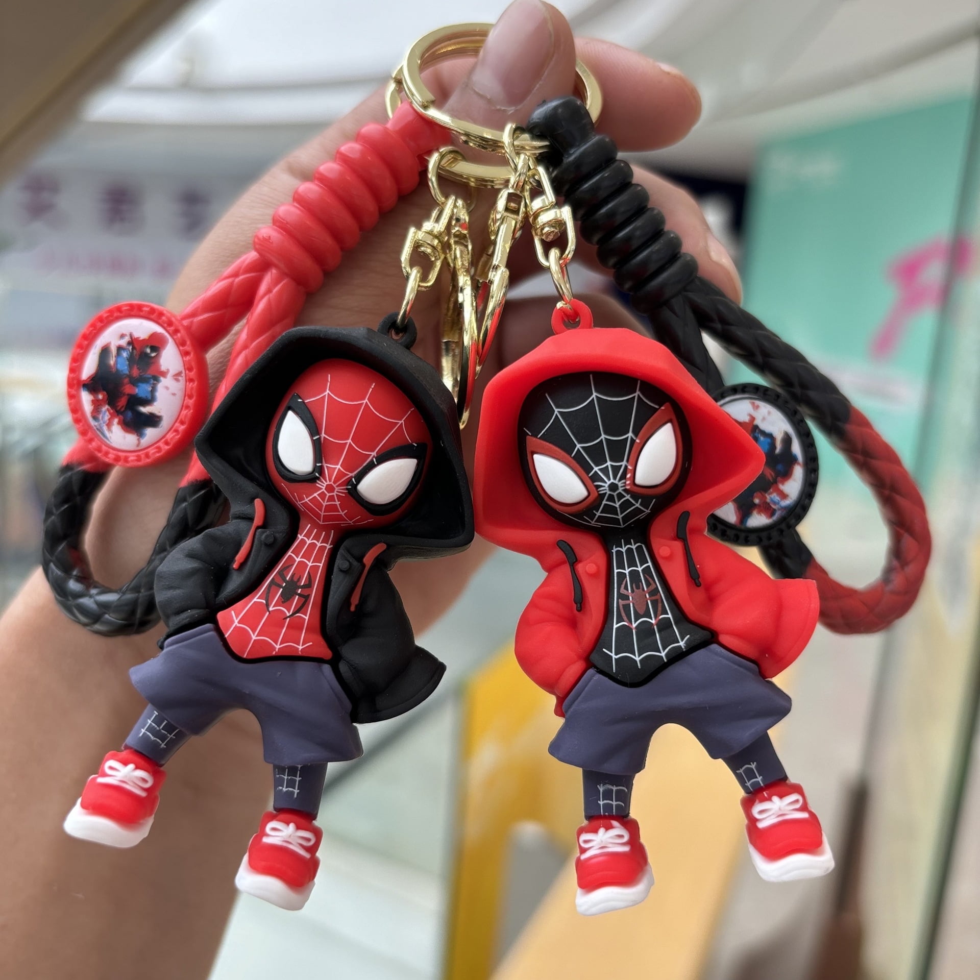 Spider-Man Cartoon Keychains, Anime cute Keychain, Backpack Key Key ...
