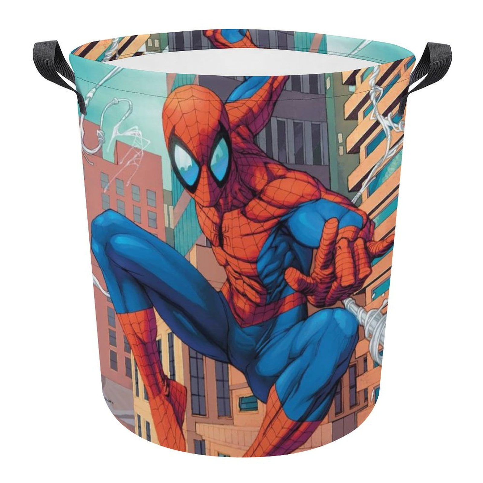 Spider Man Cartoon Kid Boys Girls Laundry Hamper,Waterproof Storage Bin ...