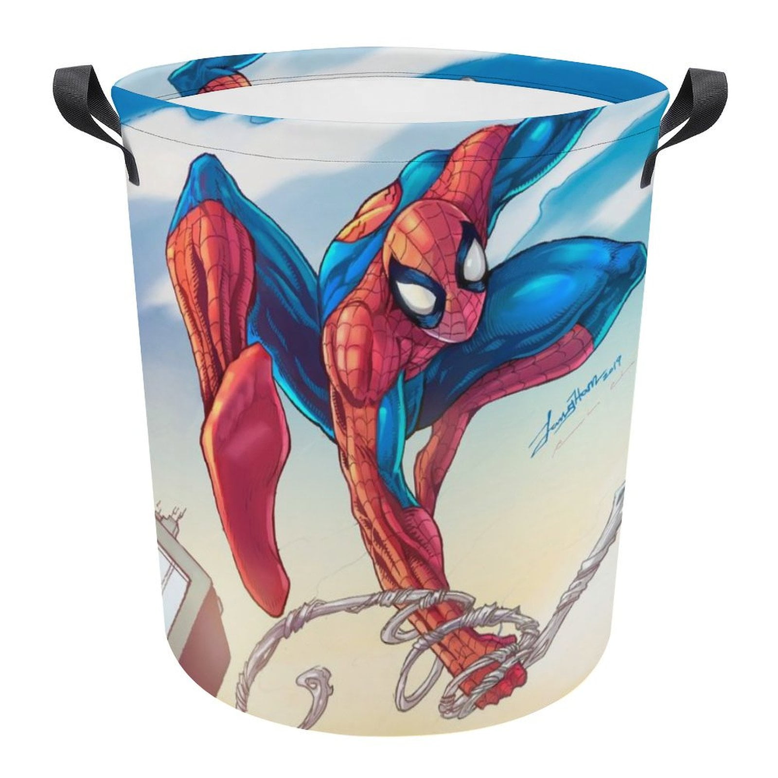 Spider Man Cartoon Kid Boys Girls Laundry Hamper,Waterproof Storage Bin ...