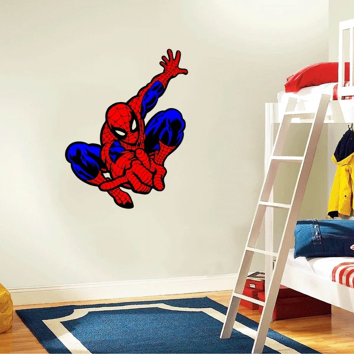 Spider-Man Cartoon Wall Decor Sticker Phone Decal Water Bottle Stickers ...