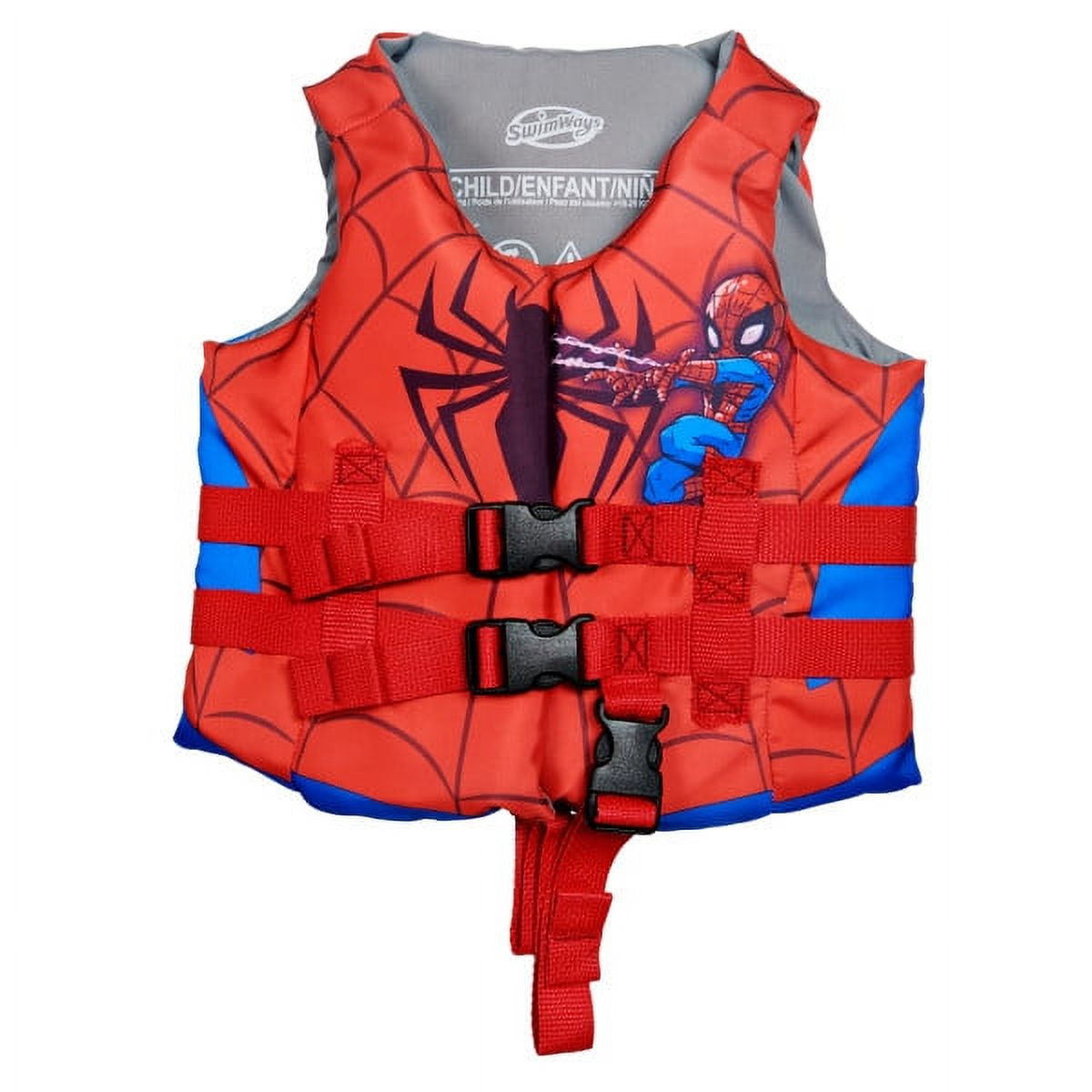 Swimways Kids Safety Pool Life Jacket - Spidey Flotation Float Aid Vest ...