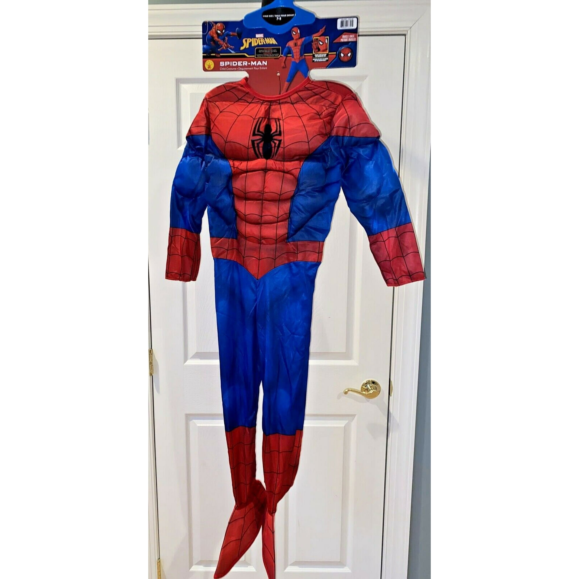 Spiderman Costume For Kids With Gloves