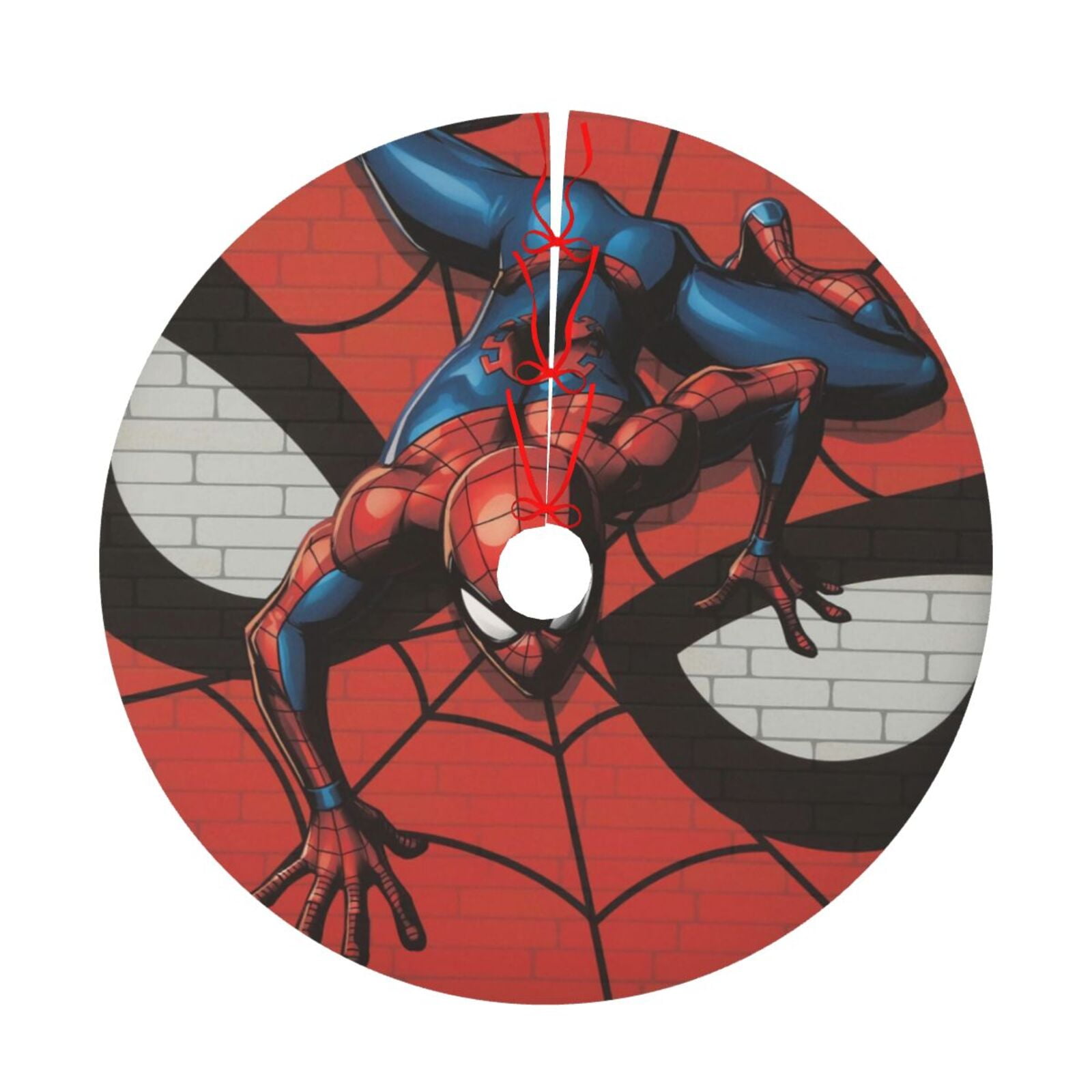 Spider Man Christmas Tree Skirt 48 inch,Farmhouse Holiday Tree Skirt ...