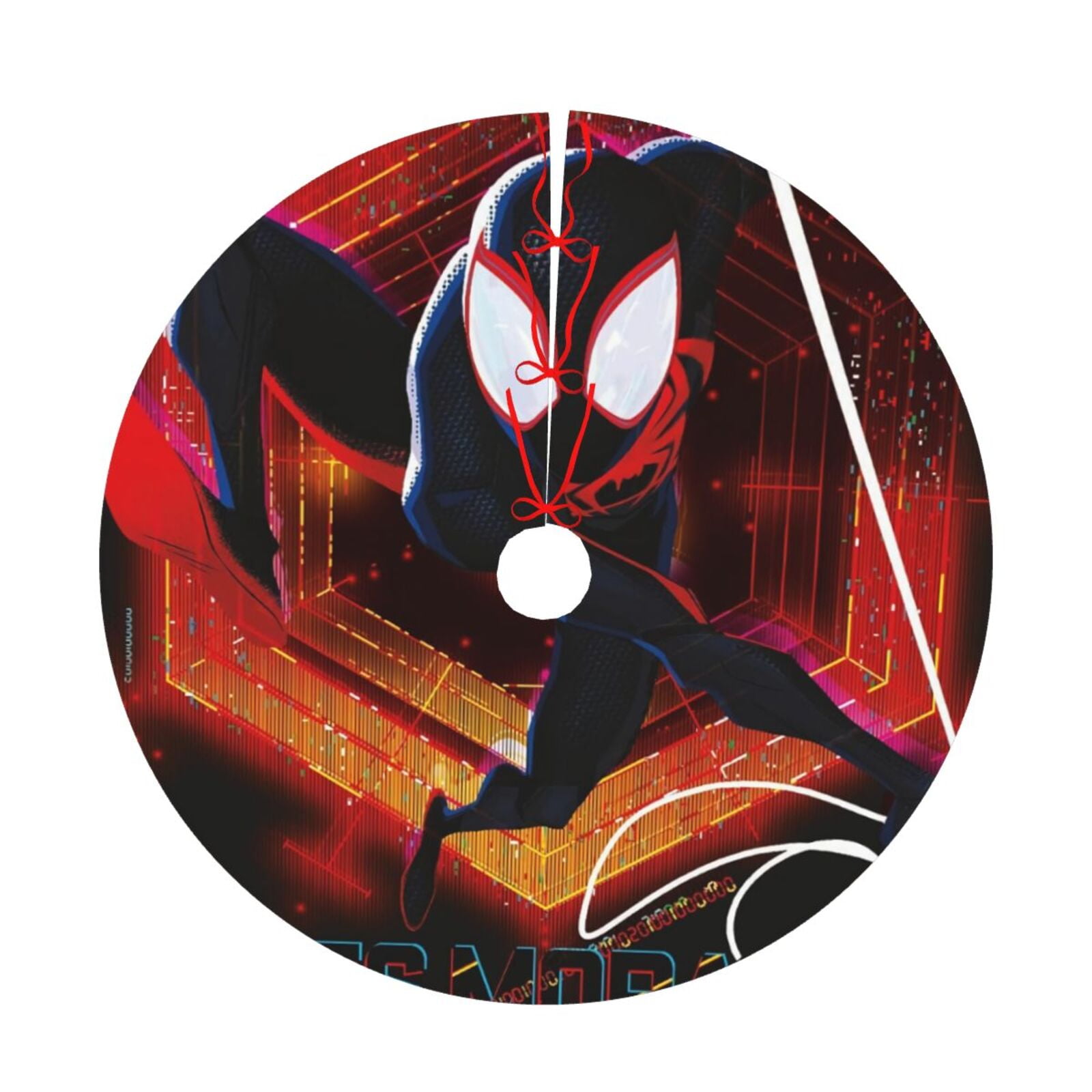 Spider-Man Christmas Tree Skirt Soft and Funny Red Green Trimmed ...