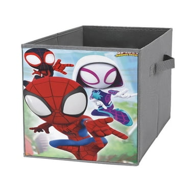 Spider-Man Storage Set (Trunk, 2 pack cubes, Sequin Cube and Hamper ...