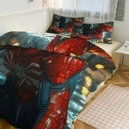 Marvel Spiderman Complete Kids Comforter Set, Twin Size, Superhero ...