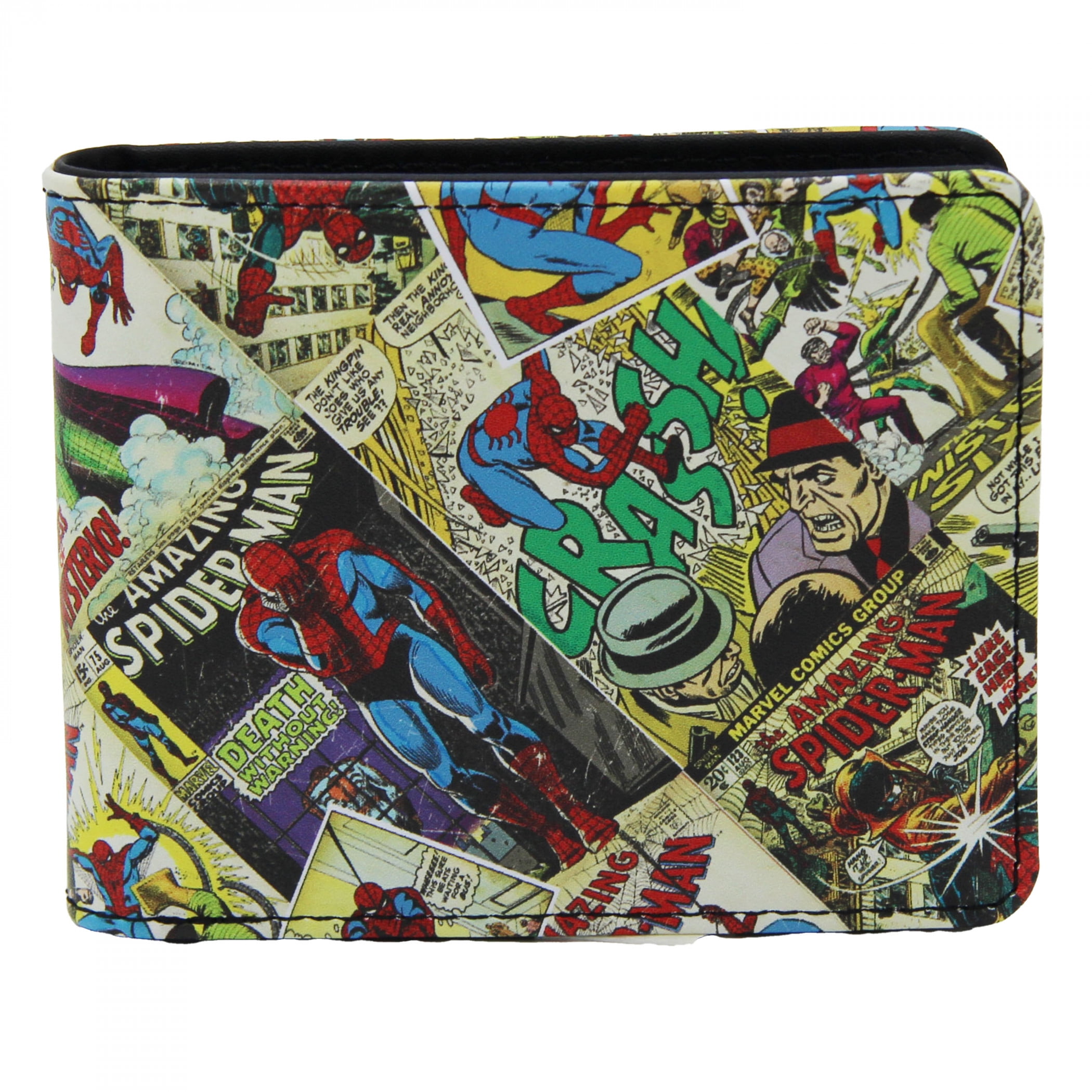Spider-Man Comic Pages Slim Bi-Fold Wallet - Walmart.com