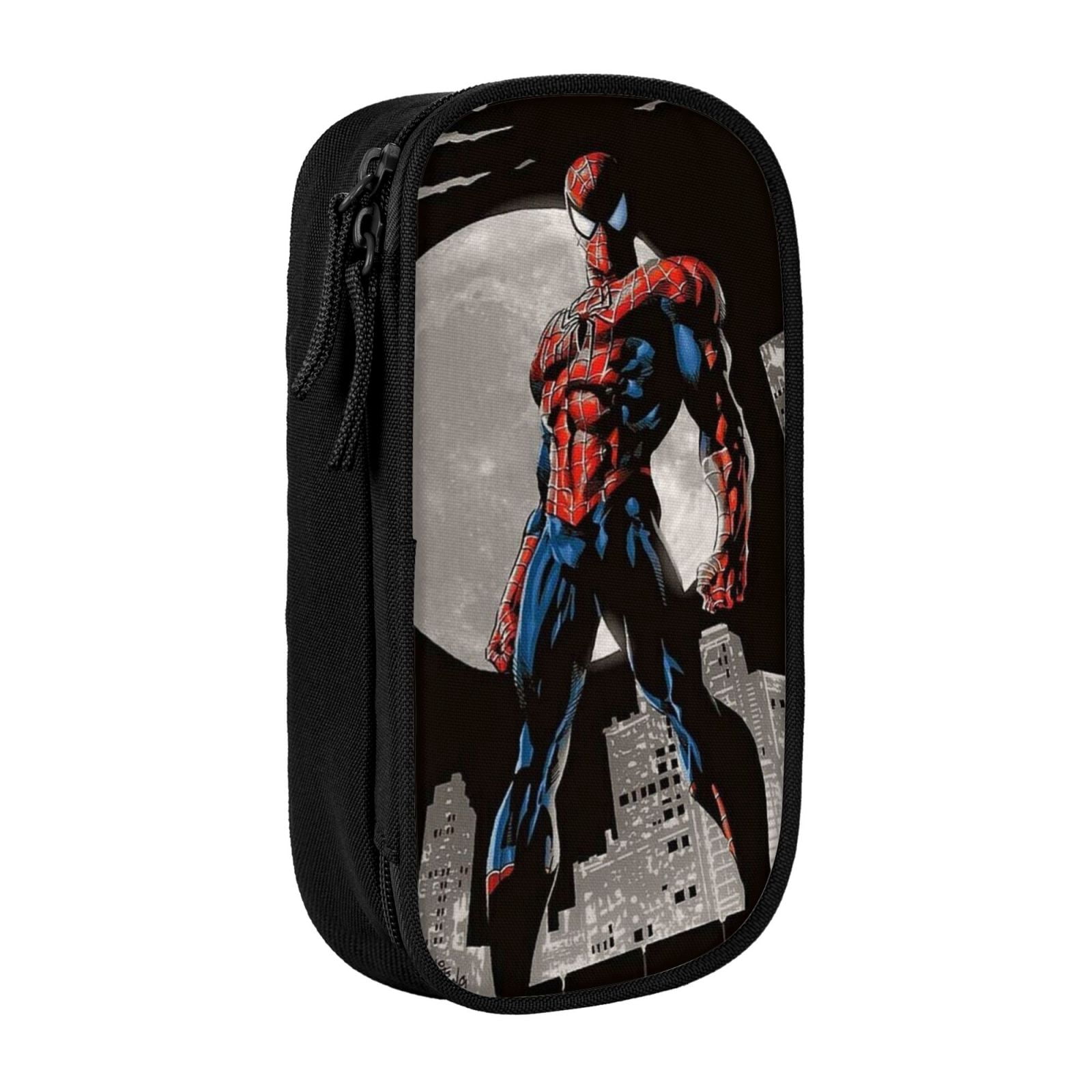 Spider-Man Cool Double Layer Large Capacity Pencil Bag with Zipper ...