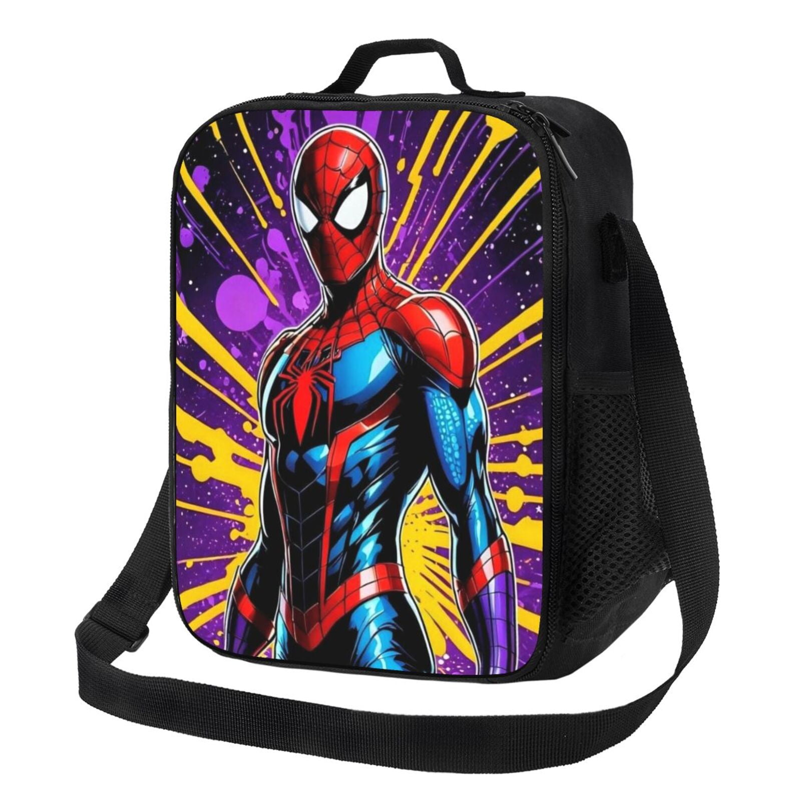 Spider-Man Crossbody Lunch Bag Portable Leakproof Reusable Insulated ...