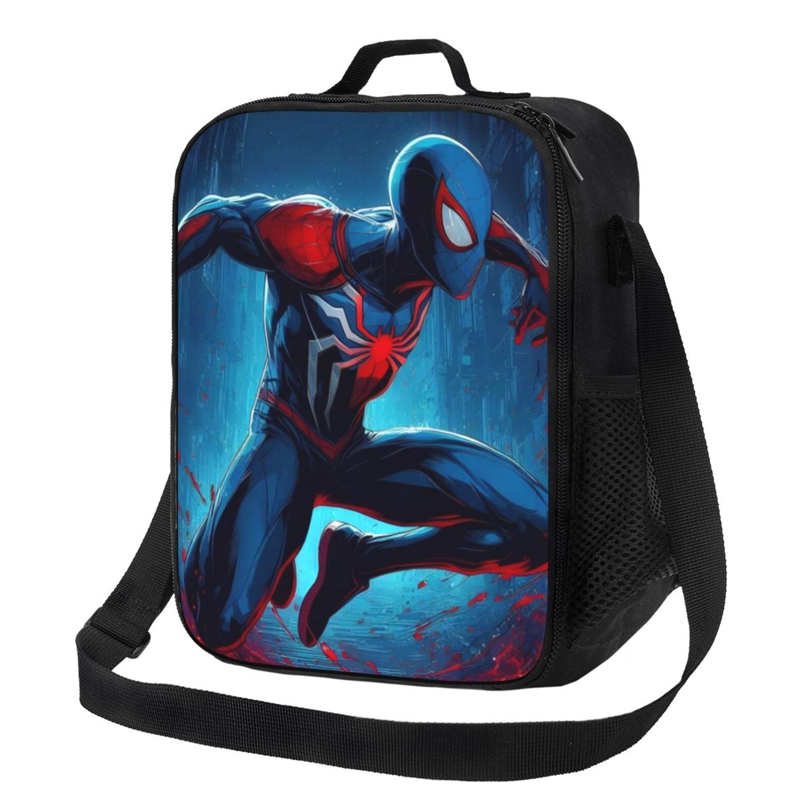 Spider-Man Crossbody Lunch Bag Portable Leakproof Reusable Insulated ...