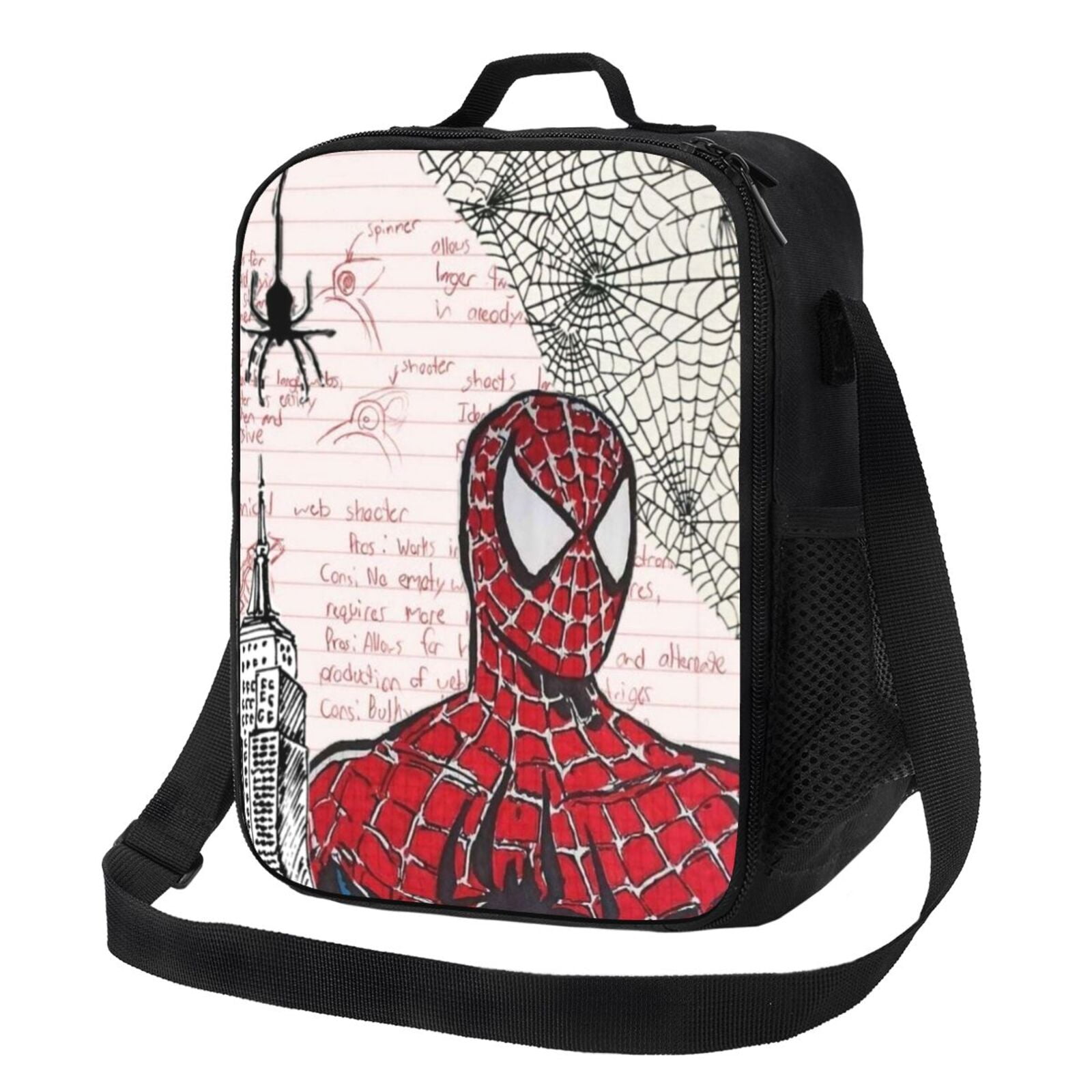 Spider-Man Crossbody Lunch Bag Portable Leakproof Reusable Insulated ...